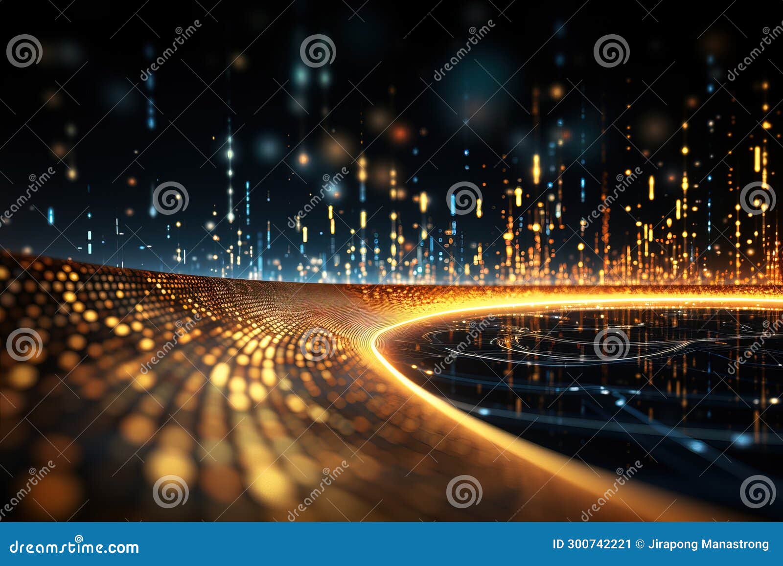 Artificial Intelligence Digital Binary Code Abstract Background ...