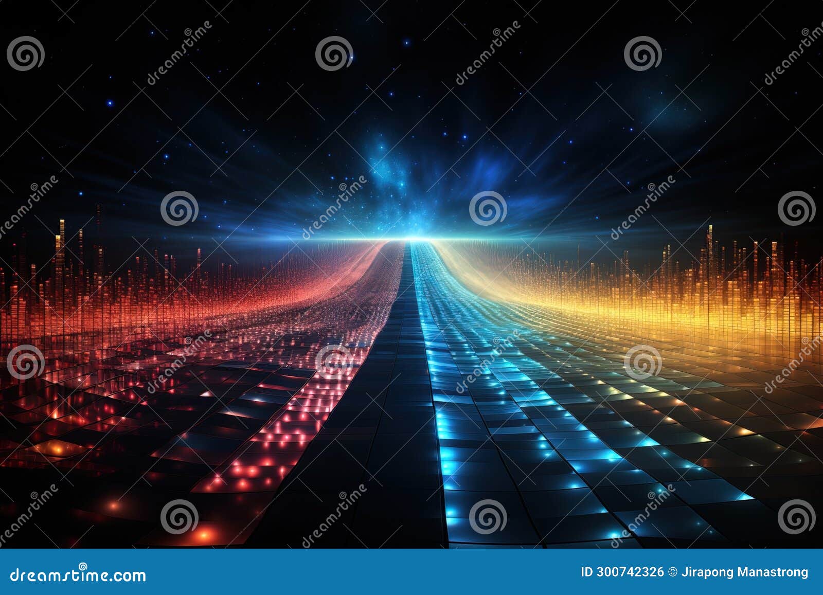 Artificial Intelligence Digital Binary Code Abstract Background Technology Futuristic,generative ...