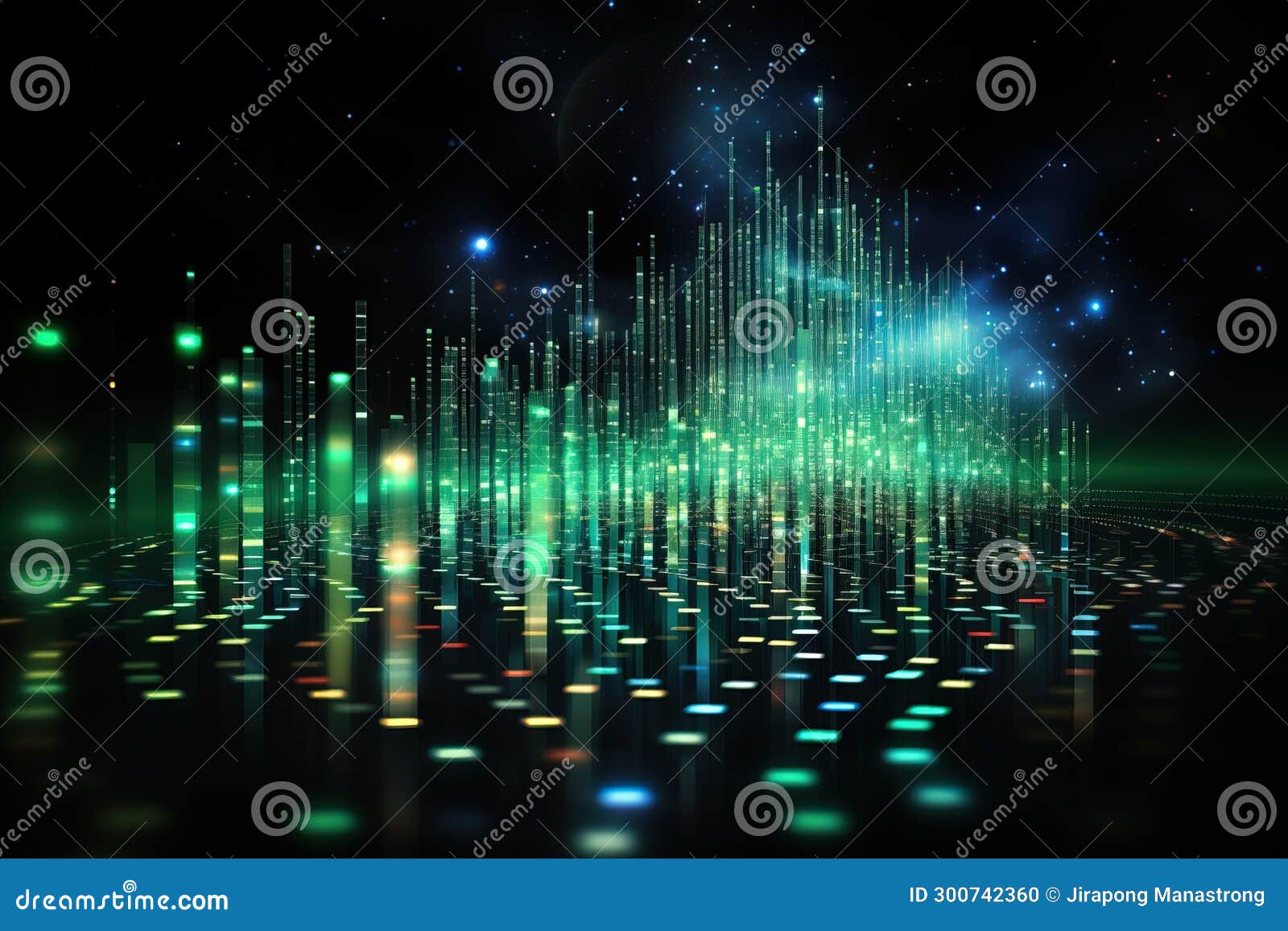 Artificial Intelligence Digital Binary Code Abstract Background Technology Futuristic,generative ...