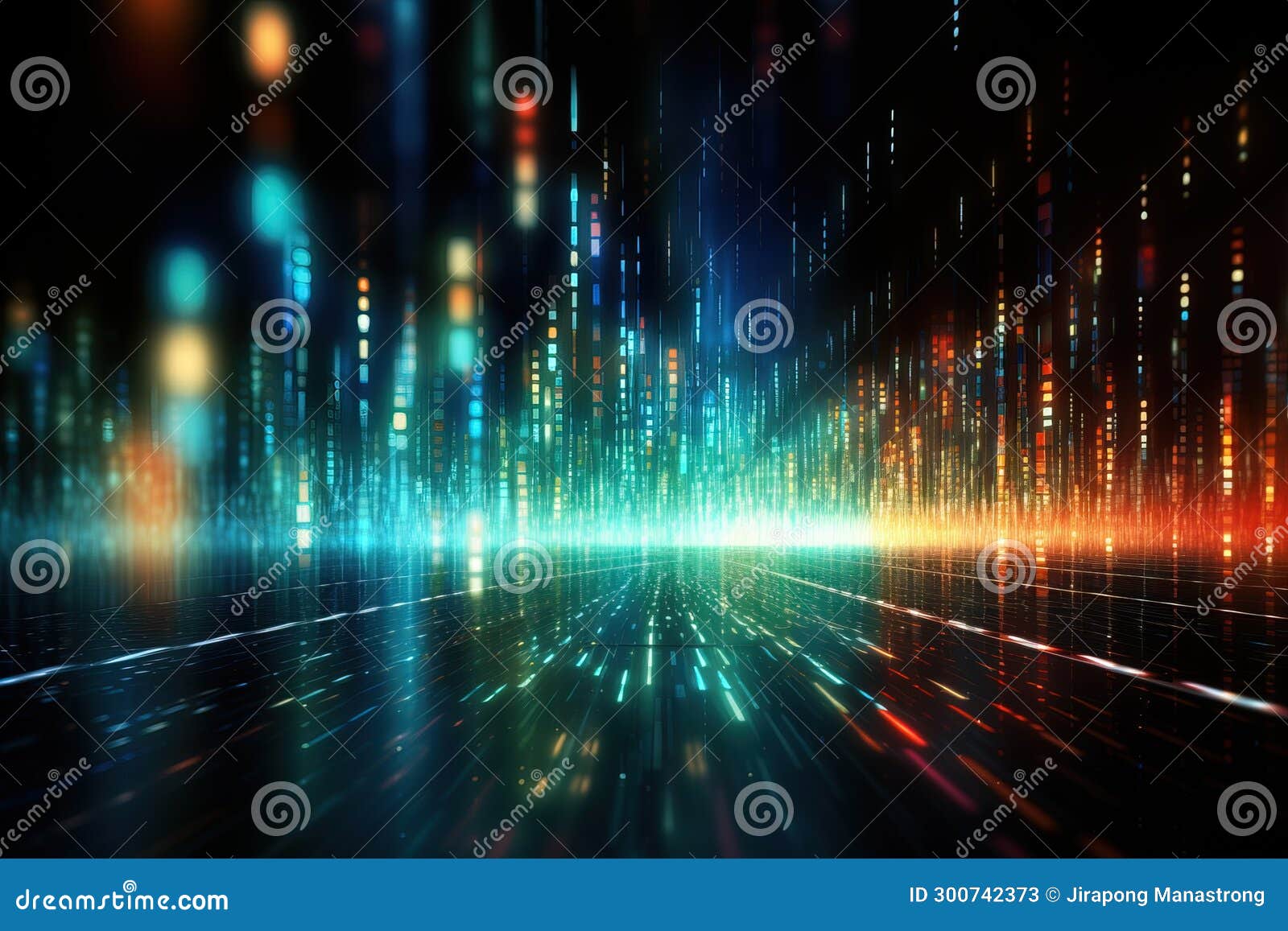 Artificial Intelligence Digital Binary Code Abstract Background ...