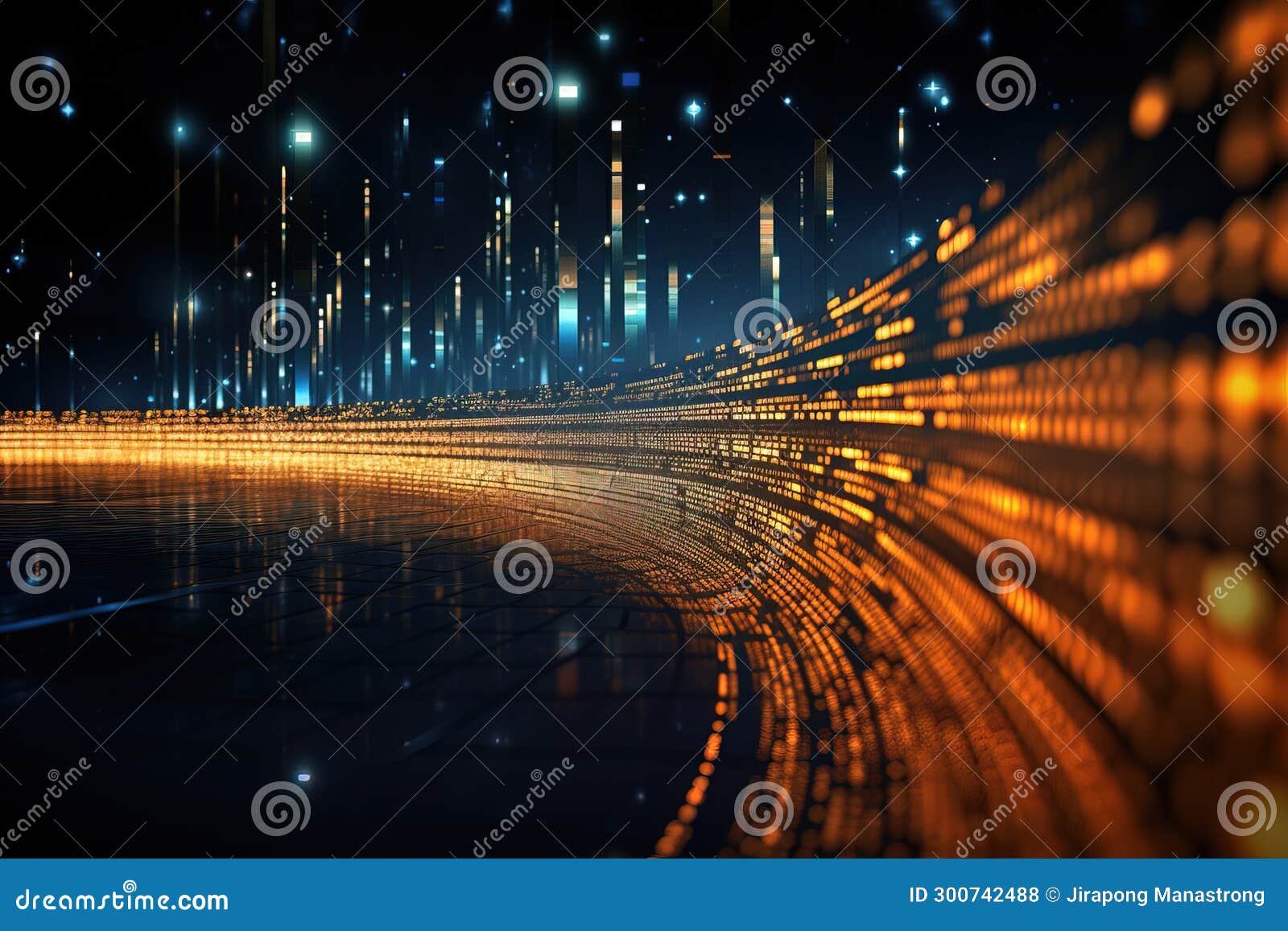 Artificial Intelligence Digital Binary Code Abstract Background ...