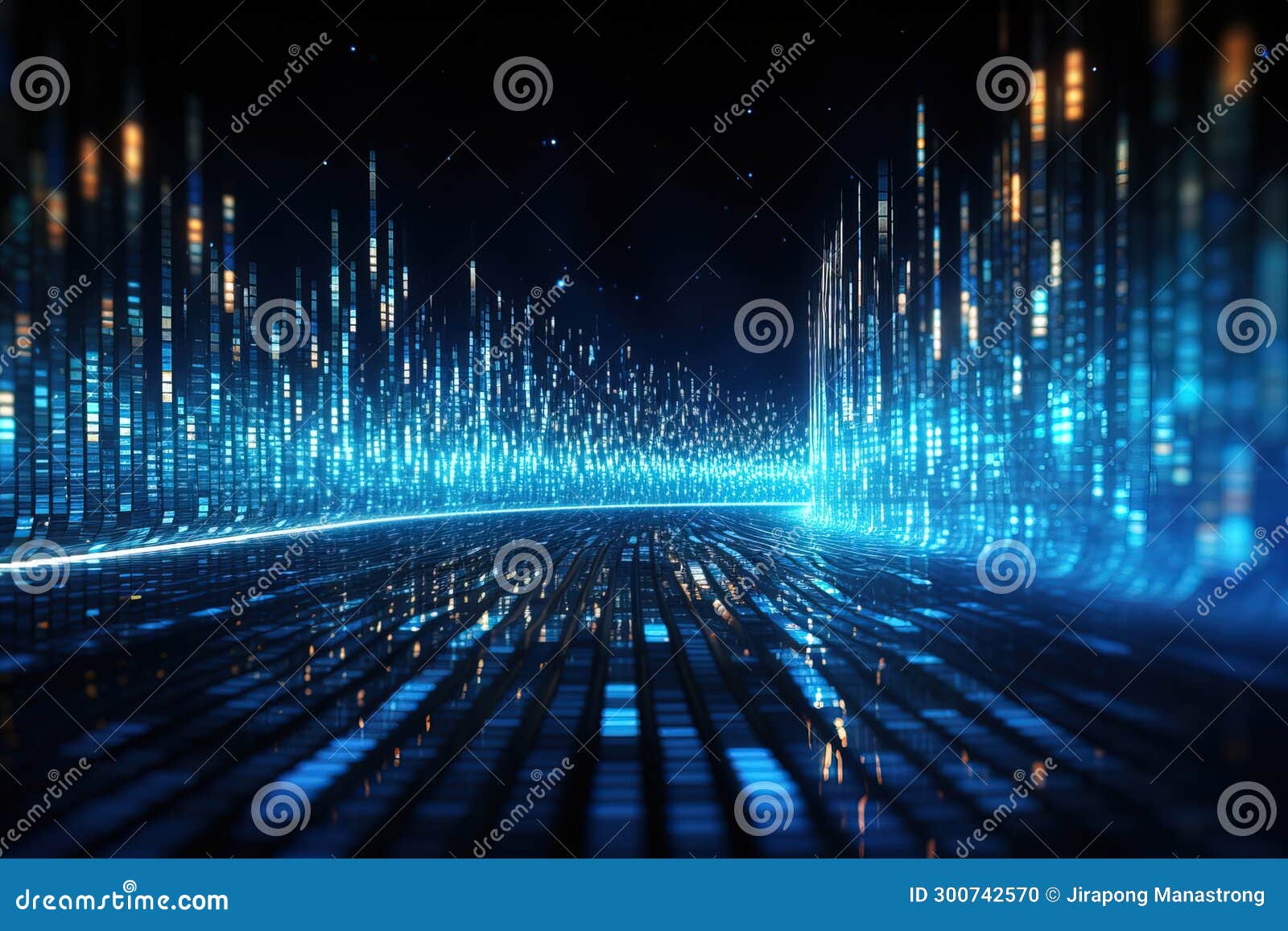 Artificial Intelligence Digital Binary Code Abstract Background Technology Futuristic,generative ...