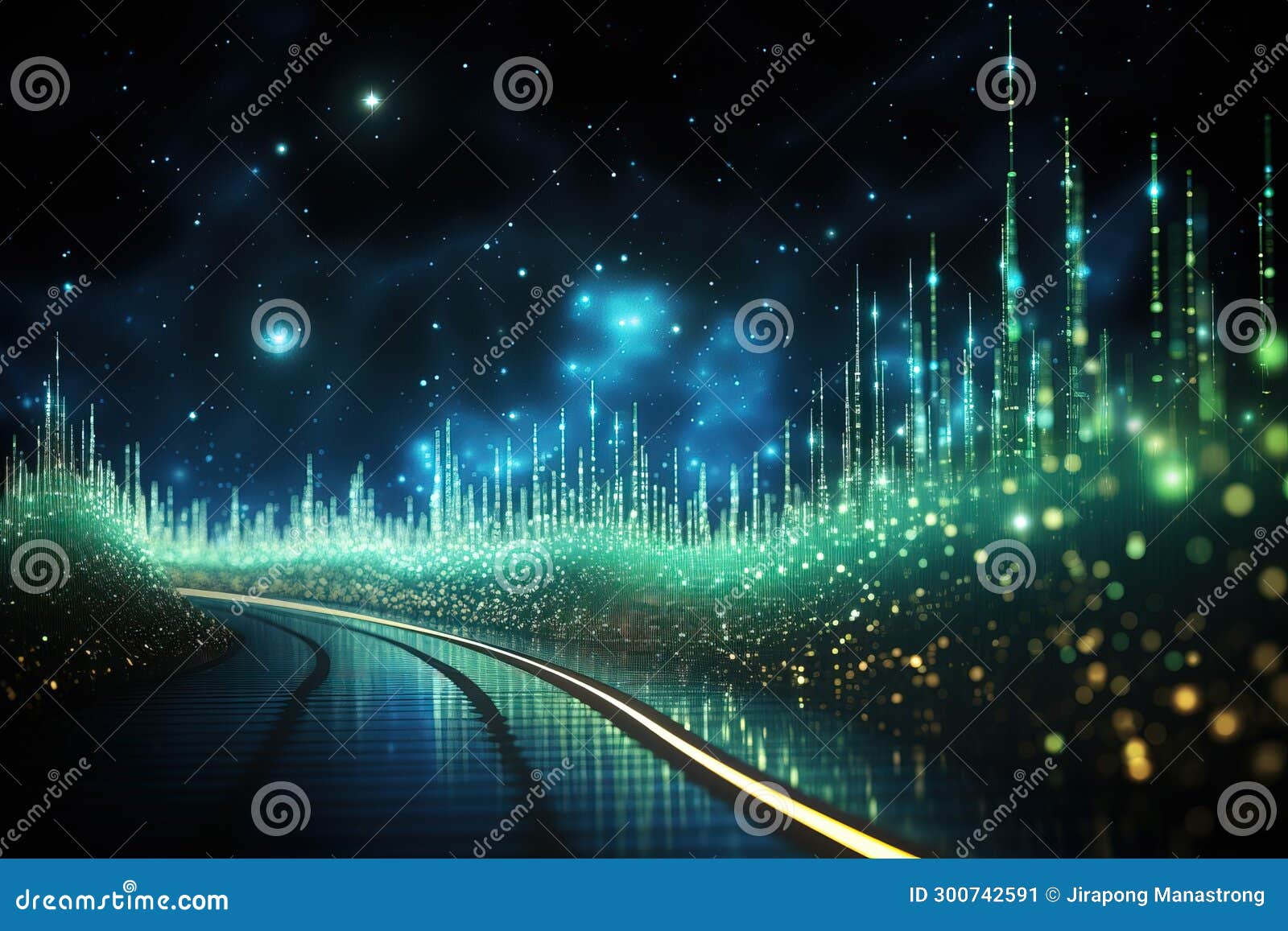 Artificial Intelligence Digital Binary Code Abstract Background ...