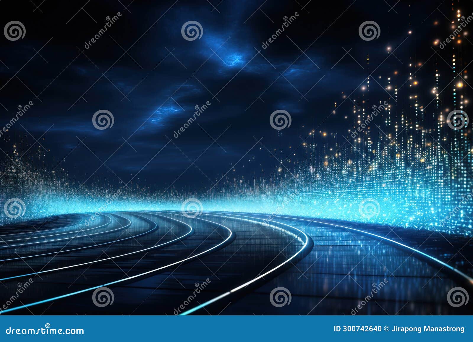 Artificial Intelligence Digital Binary Code Abstract Background Technology Futuristic,generative ...