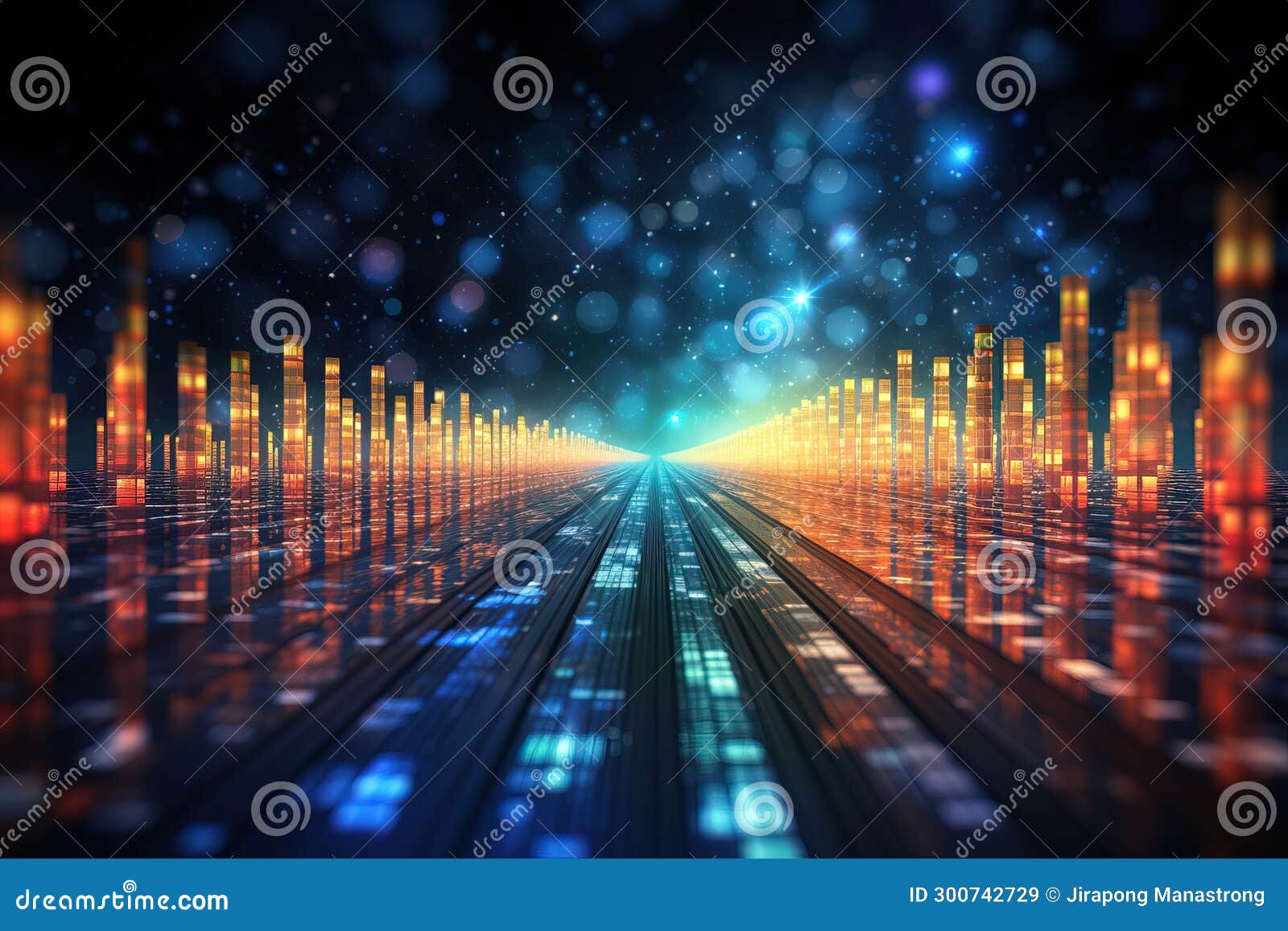 Artificial Intelligence Digital Binary Code Abstract Background Technology Futuristic,generative ...