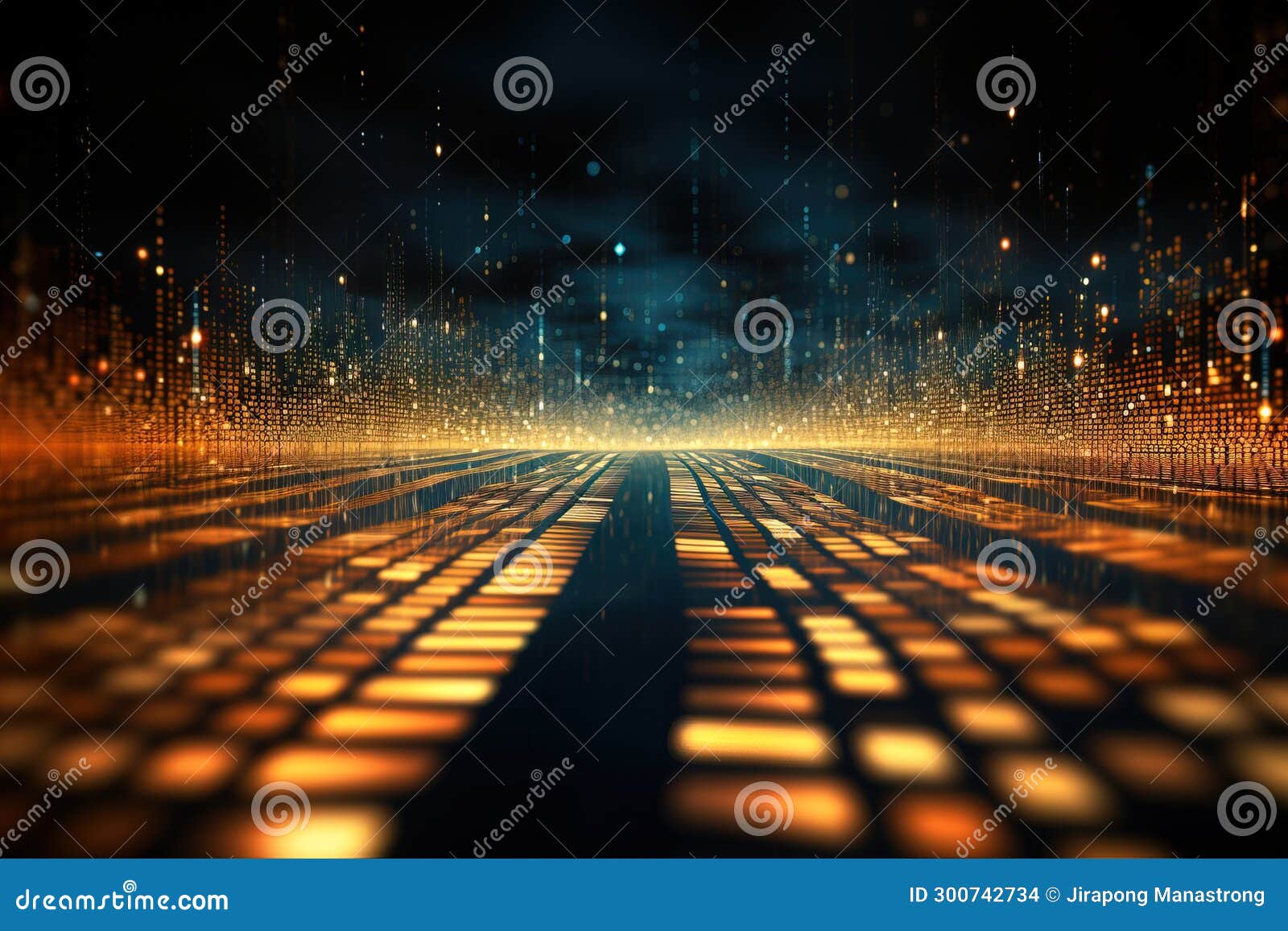 Artificial Intelligence Digital Binary Code Abstract Background Technology Futuristic,generative ...