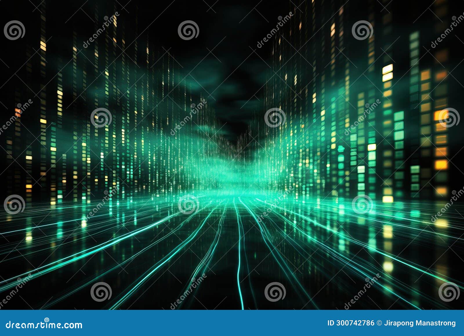 Artificial Intelligence Digital Binary Code Abstract Background Technology Futuristic,generative ...