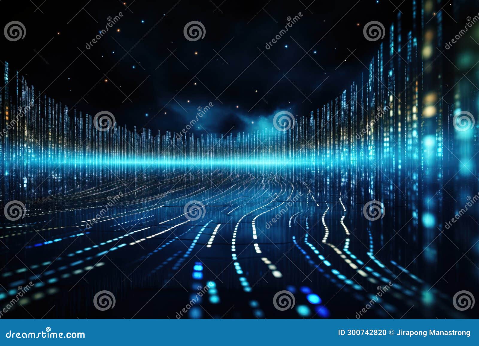 Artificial Intelligence Digital Binary Code Abstract Background Technology Futuristic,generative ...