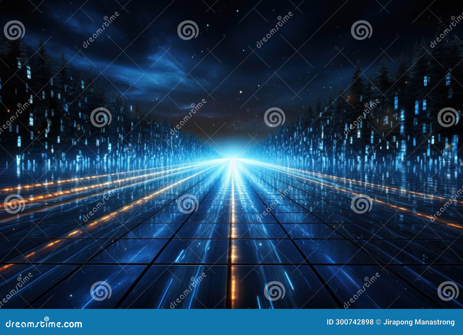 Artificial Intelligence Digital Binary Code Abstract Background Technology Futuristic,generative ...