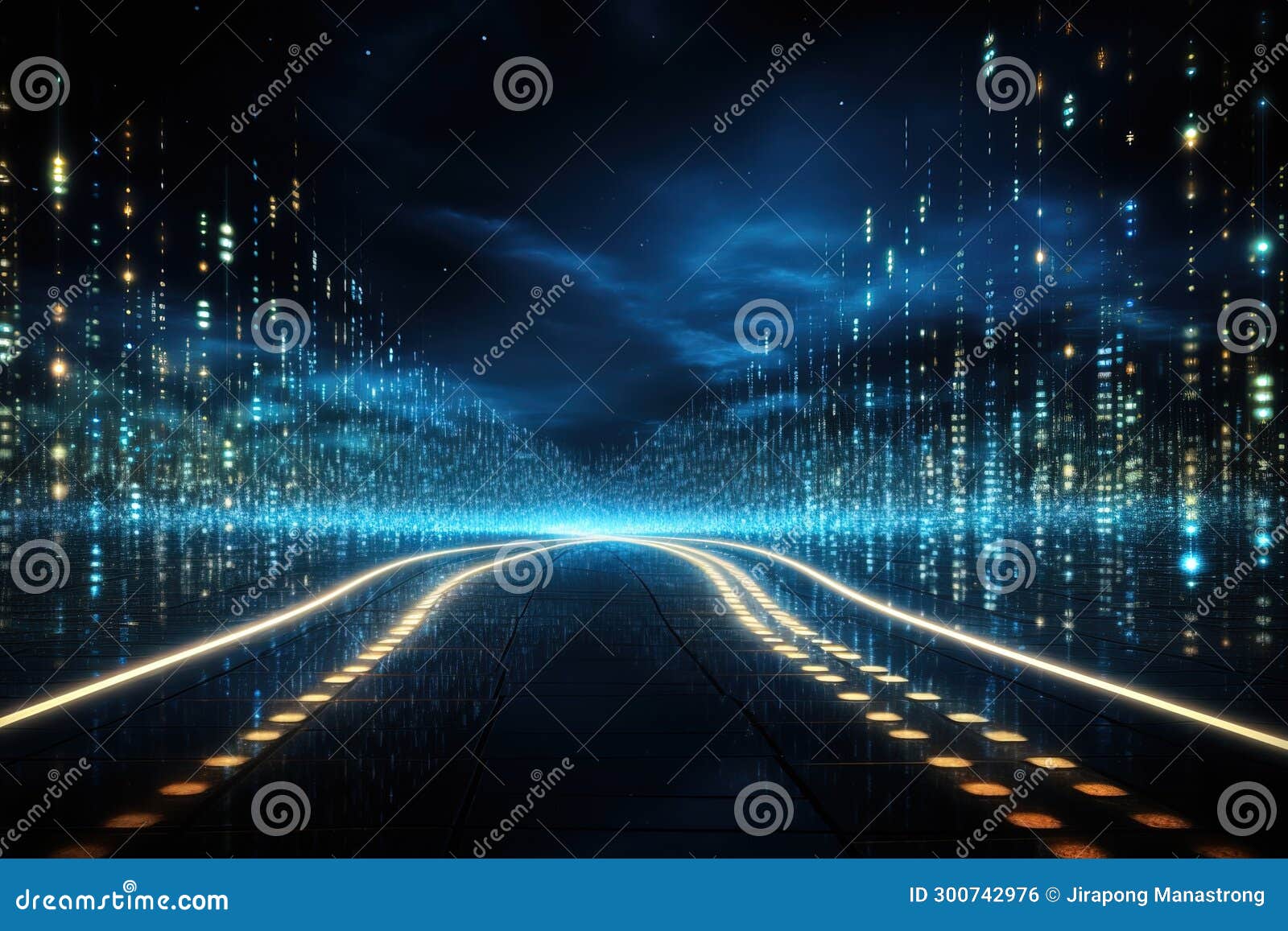 Artificial Intelligence Digital Binary Code Abstract Background ...