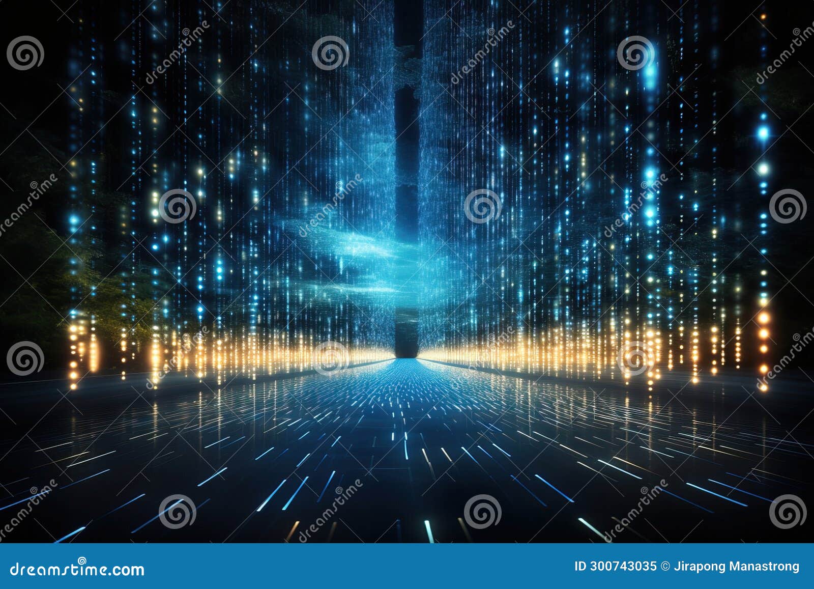 Artificial Intelligence Digital Binary Code Abstract Background Technology Futuristic,generative ...