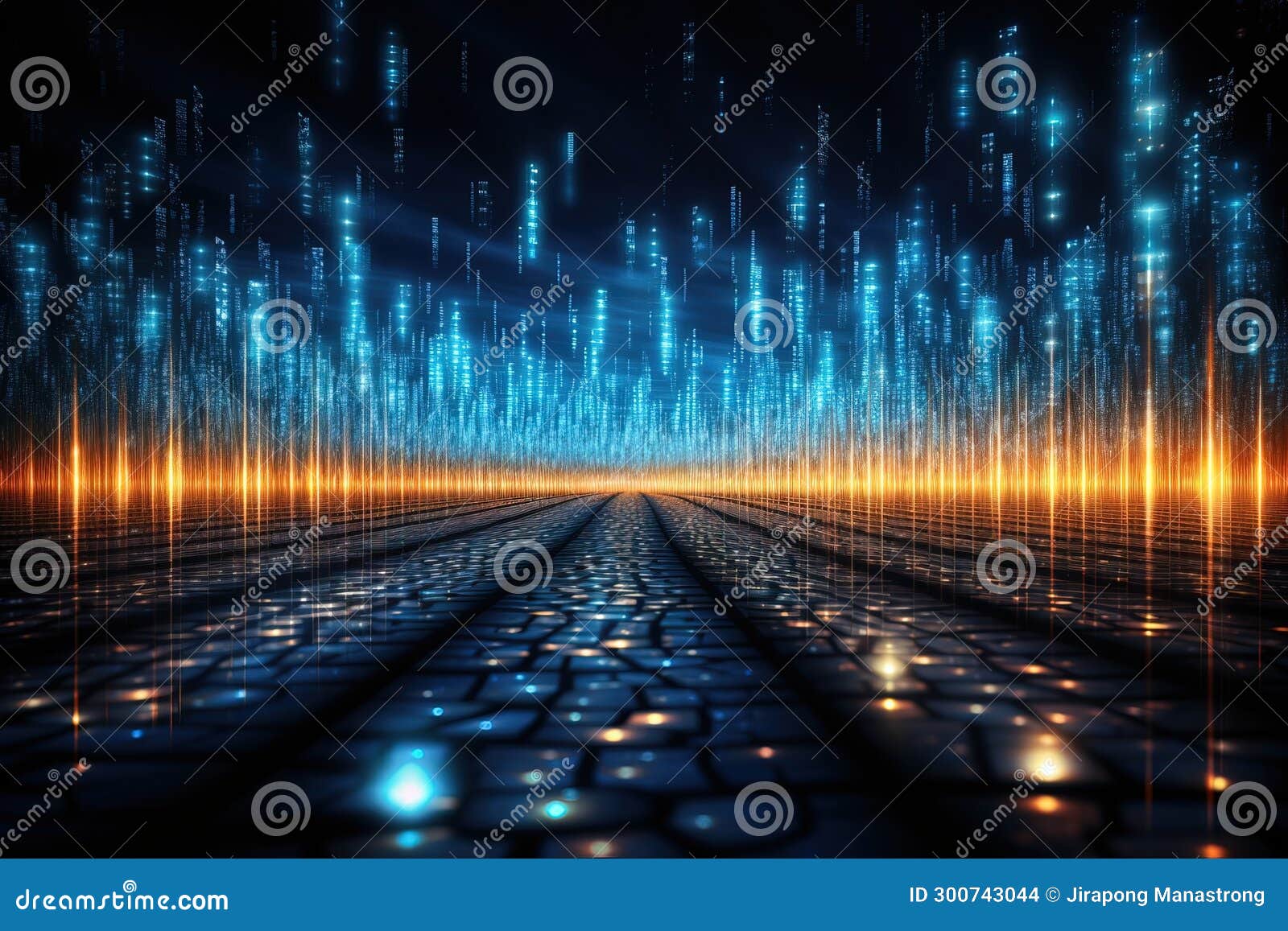 Artificial Intelligence Digital Binary Code Abstract Background Technology Futuristic,generative ...