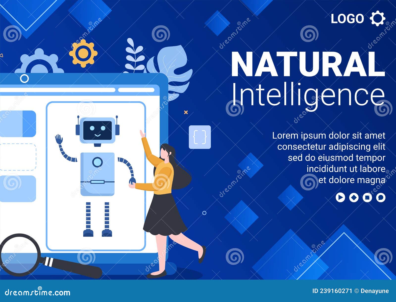 Artificial Intelligence Digital Brain Technology Brochure Template Flat ... Artificial Intelligence Digital Brain Technology Brochure Template Flat ...