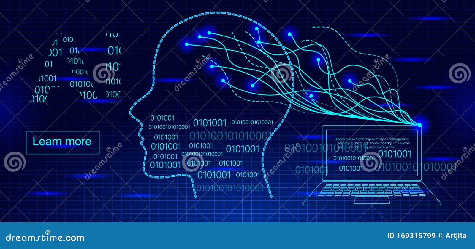 Artificial Intelligence Digital Technology Concept Vector for Website ...