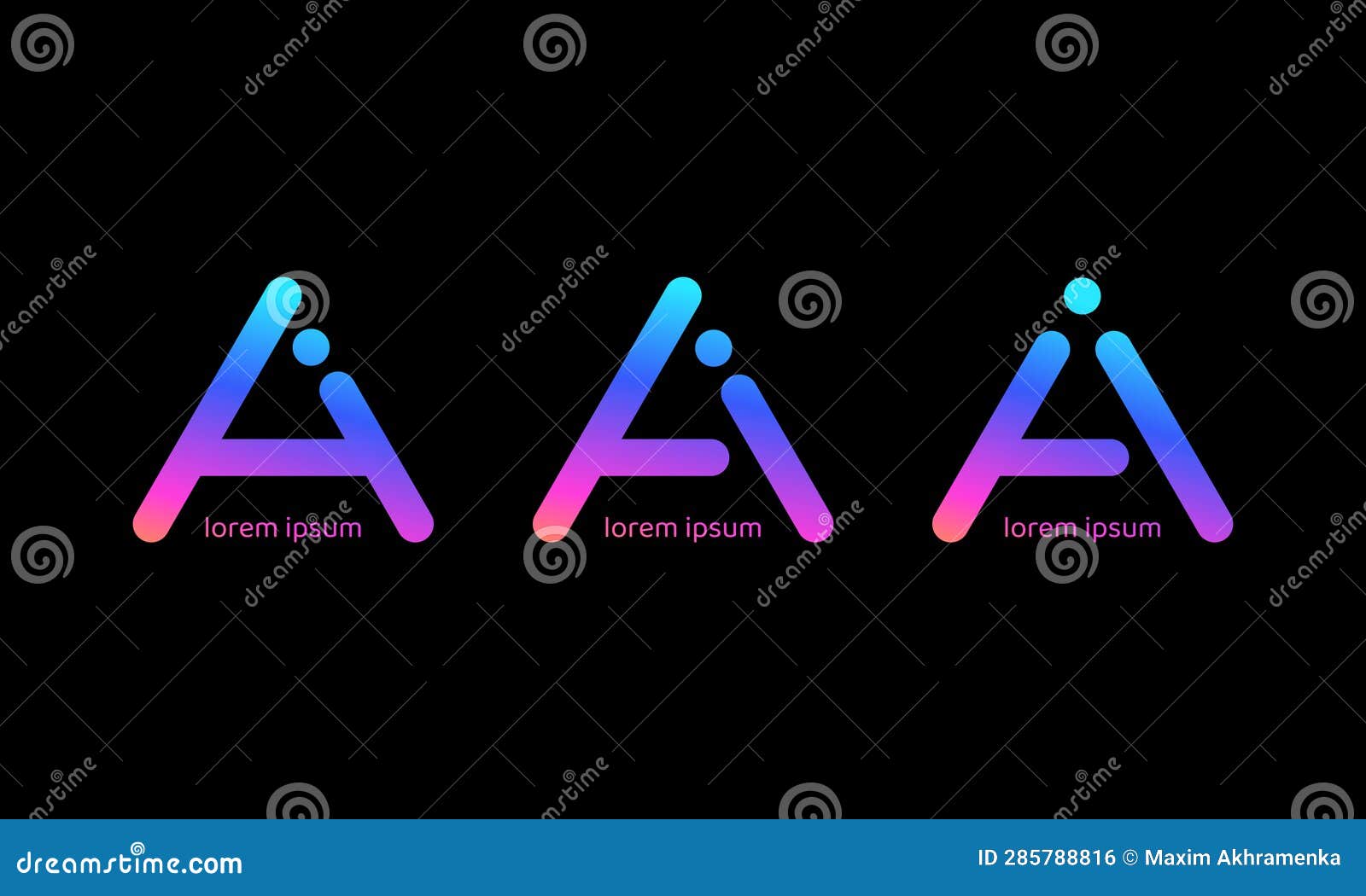 Artificial Intelligence, Digital Technology of the Future. Colorful ...