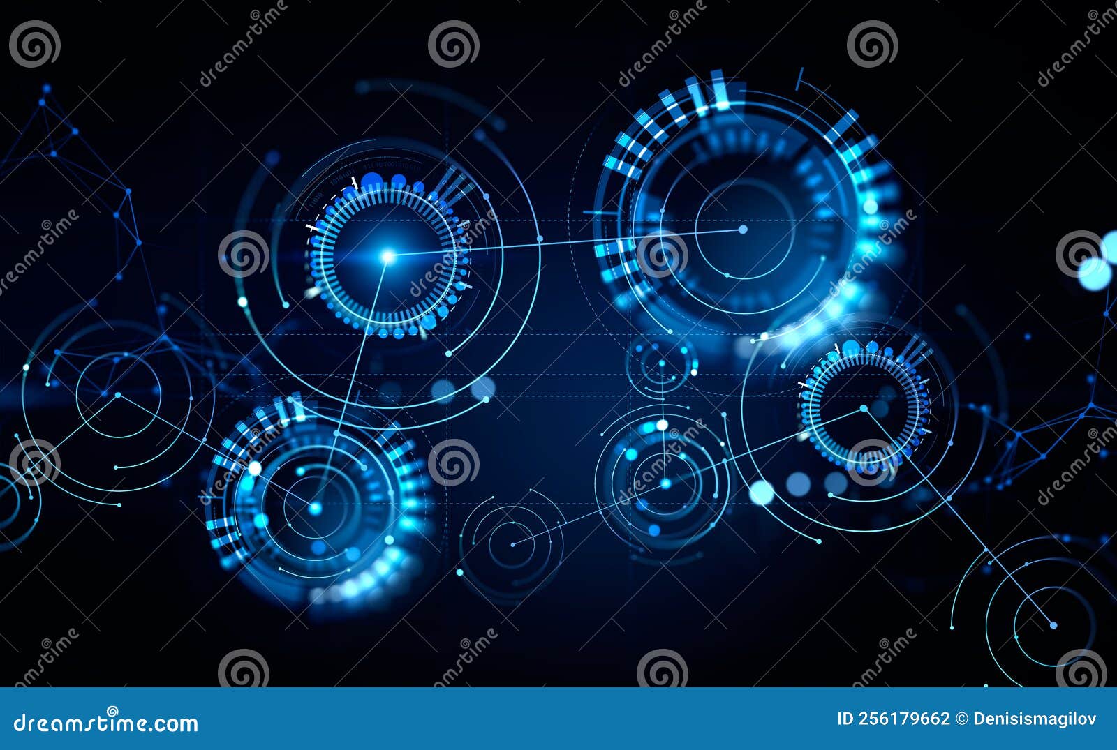 Artificial Intelligence and Diverse Circles with Lines, Mental World ...