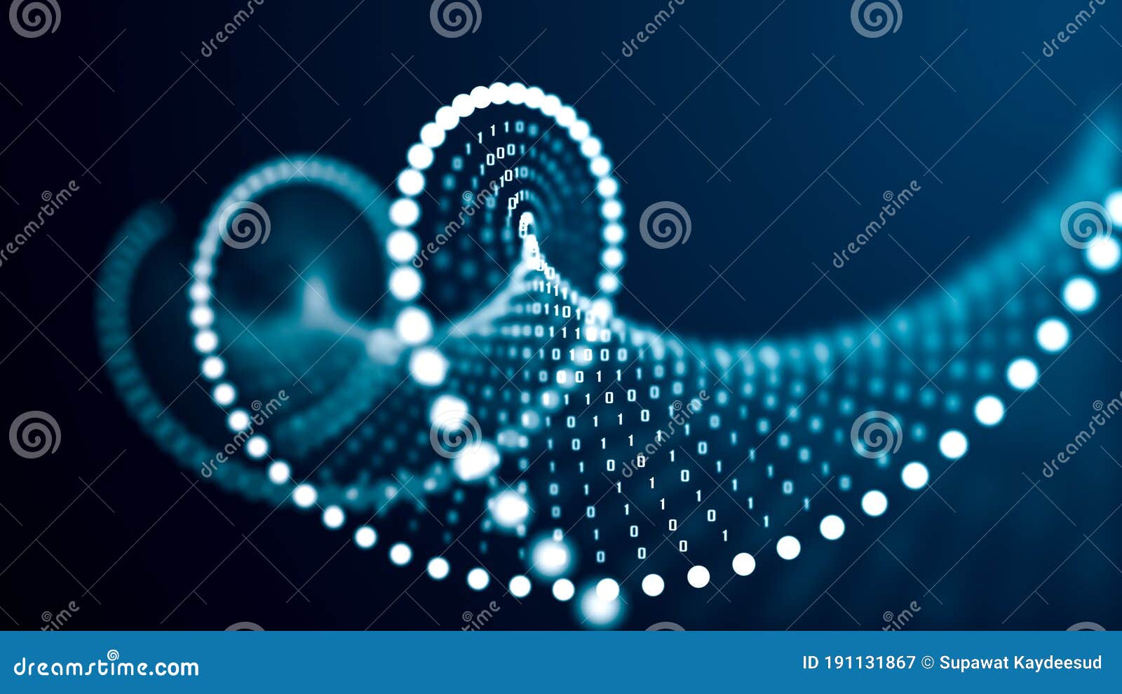Artificial Intelligence DNA Molecule Concept Stock Illustration ...