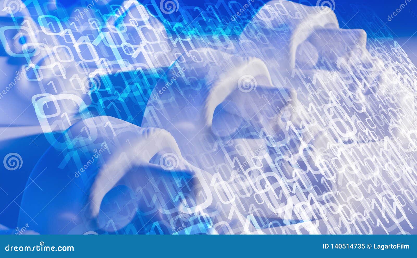 Artificial Intelligence Ecosystem Interaction, Digital Information ...