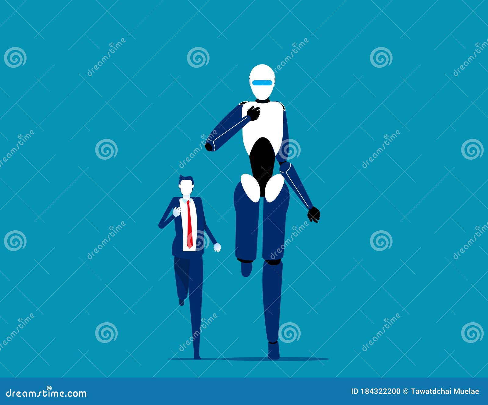Artificial Intelligence Faster and Stronger Competition. Human Vs Robot ...