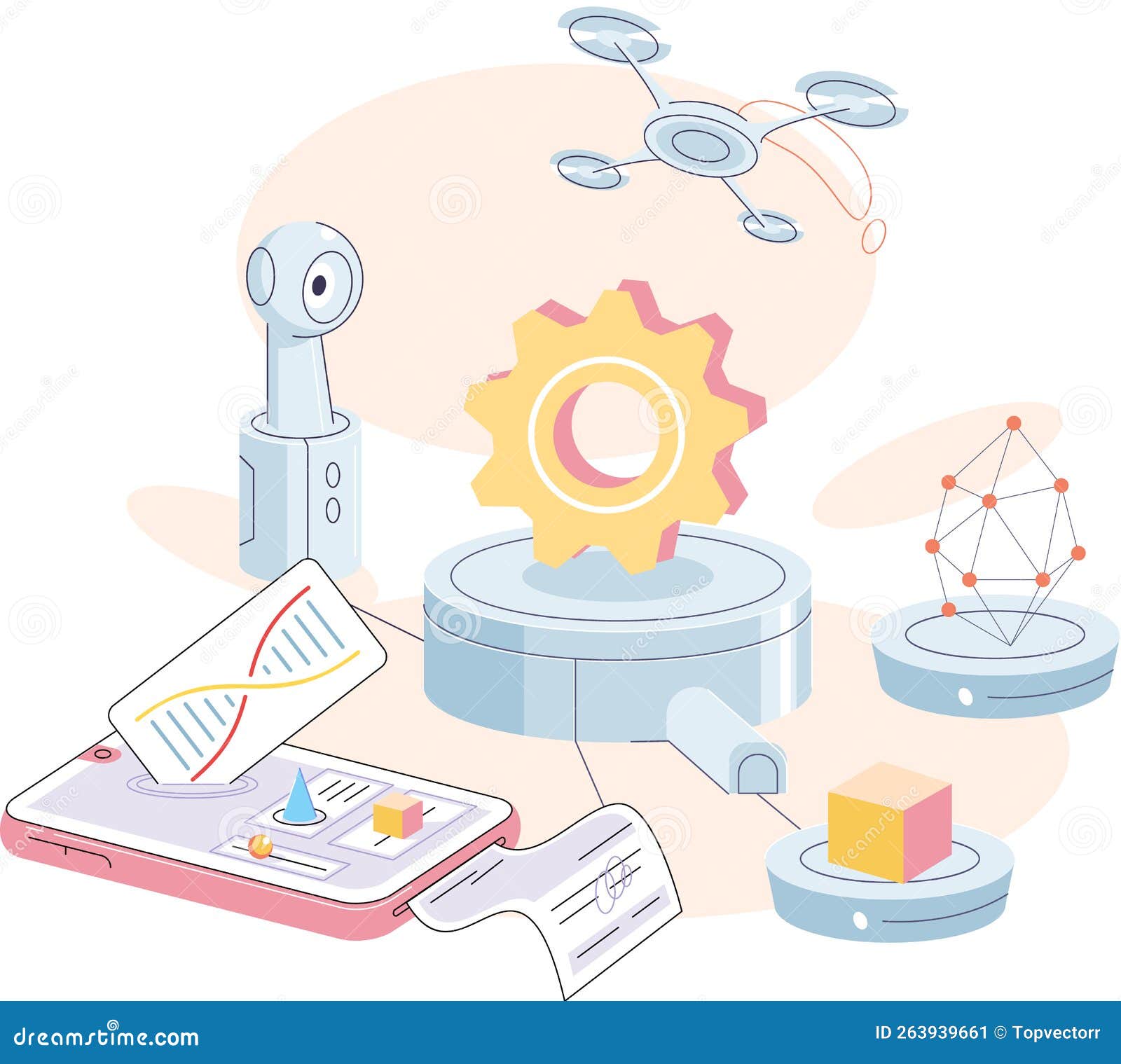 Artificial Intelligence. Future Technology, Neural Network in Industry ...