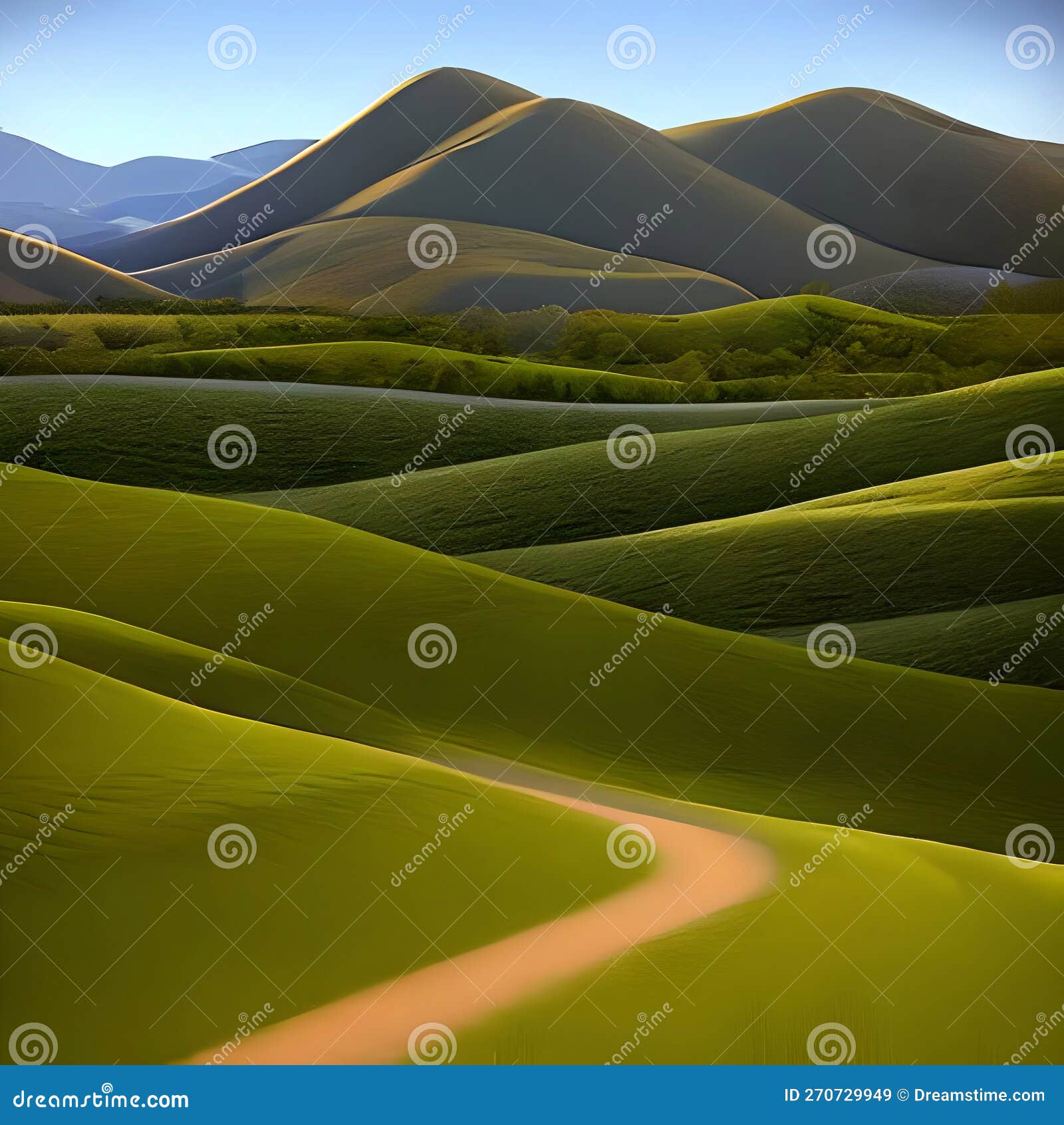 Beautiful and Painterly Image of the Topography Landscape Nature of the ...
