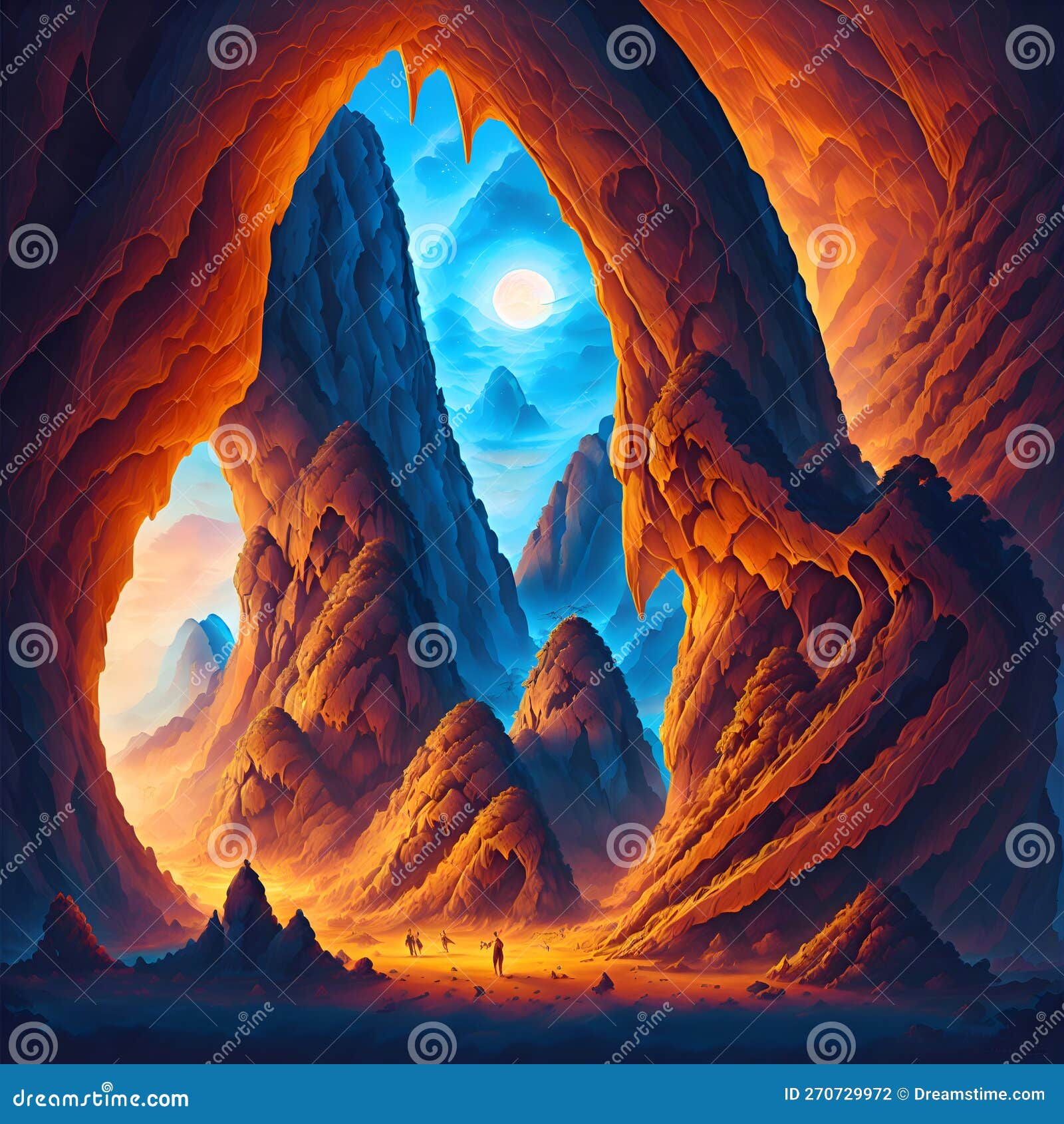 Karst Topography And Geological Underground Cave Formation Outline ...