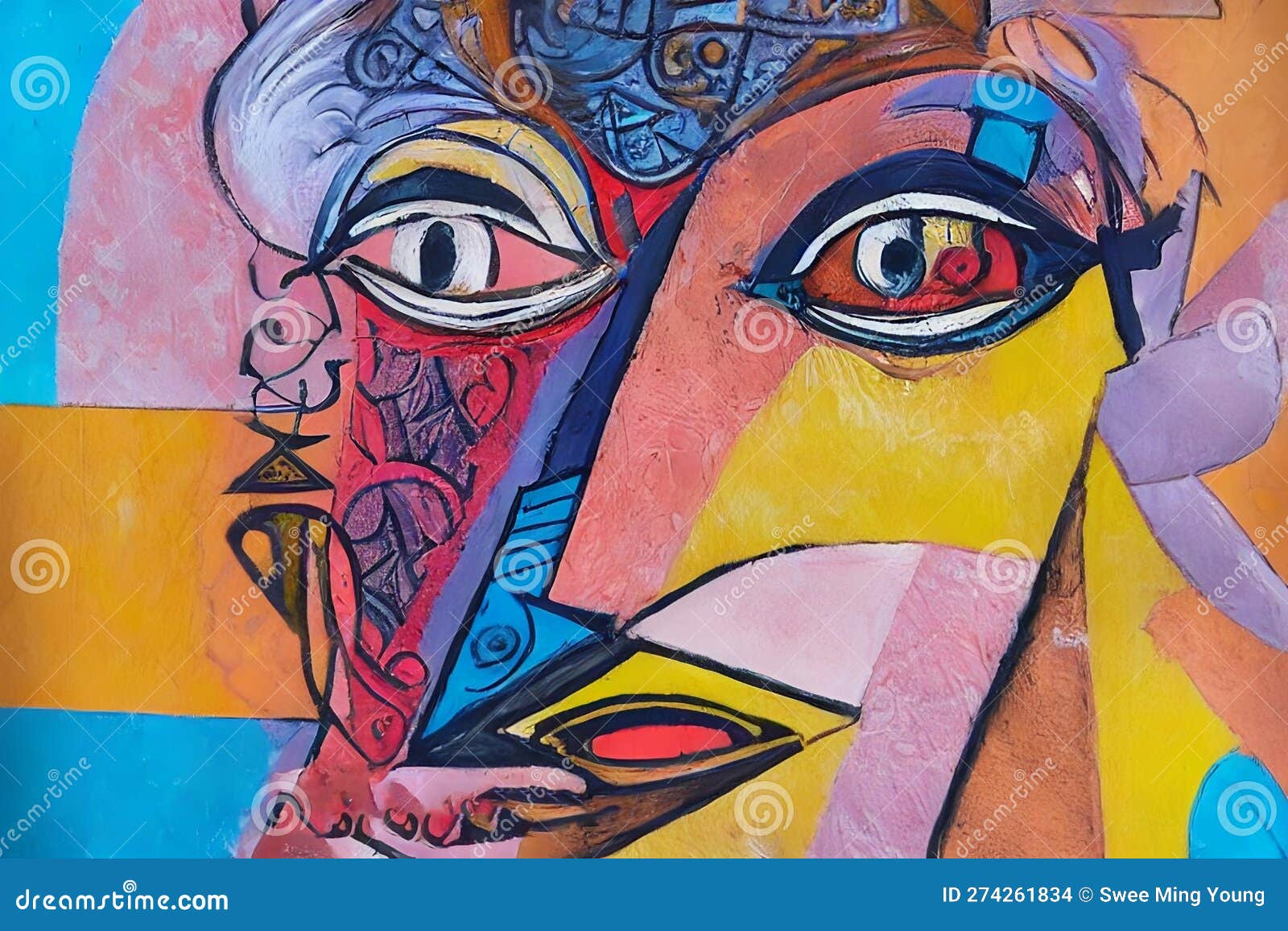 Image of the Artist Picasso Concept of Arts Mixed with Loish Style and ...