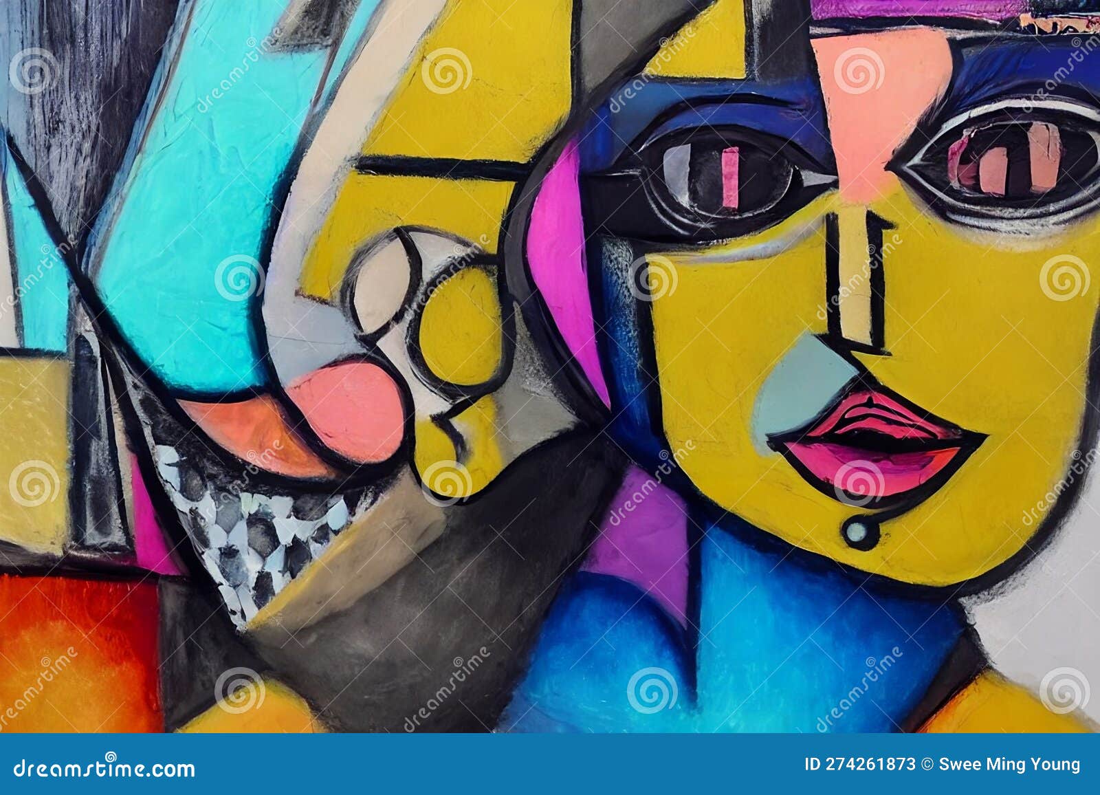 Image Of The Artist Picasso Concept Of Arts Mixed With Loish Style And ...