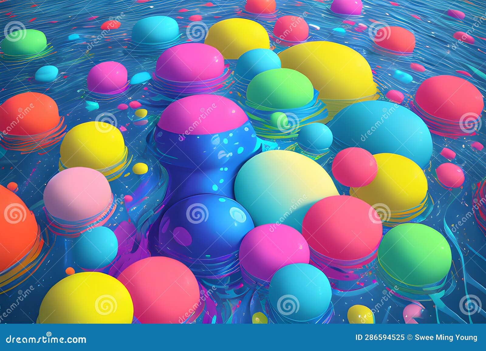 A Vibrant Golliwooble Made of Flubbery Material, with a Rainbow of ...