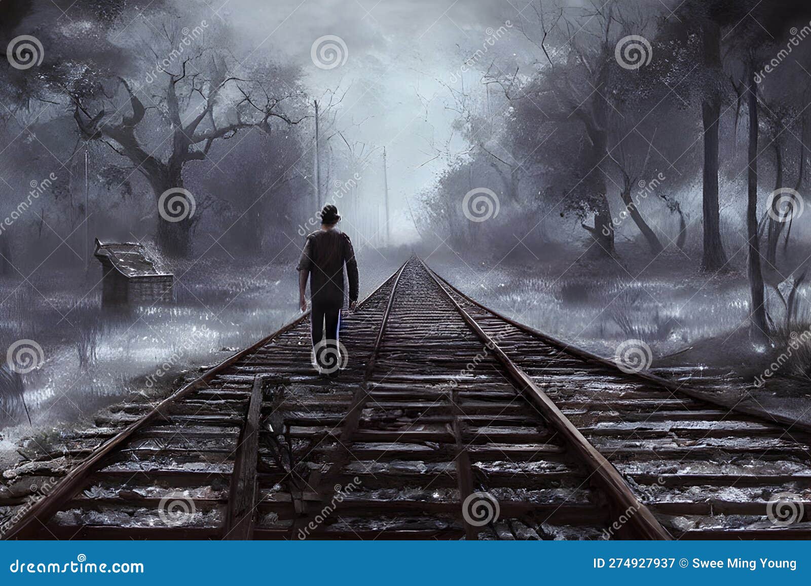 Image of Activity or Environment Scene at Haunted Train Tracks by the ...