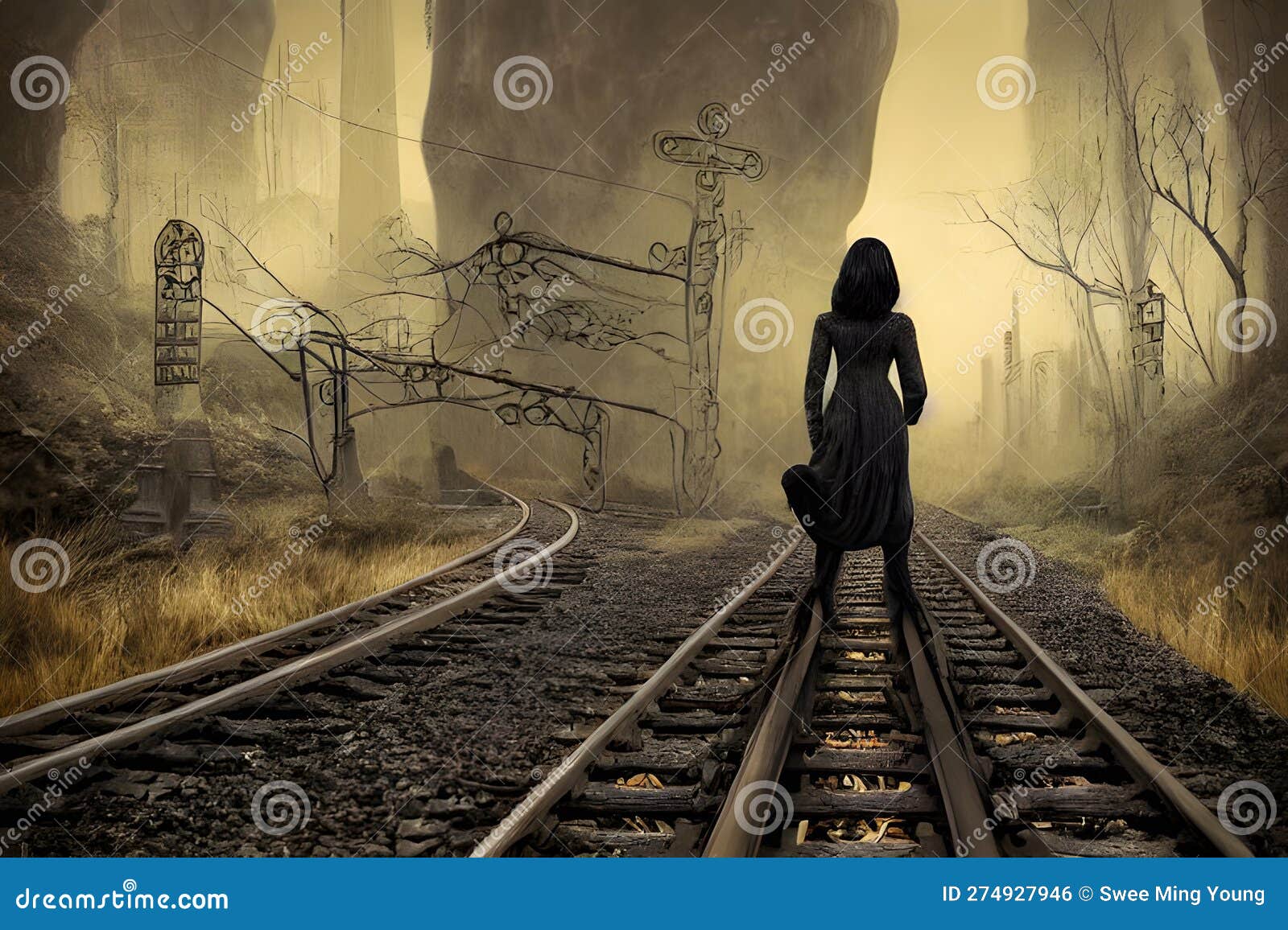 Image of Activity or Environment Scene at Haunted Train Tracks by the ...
