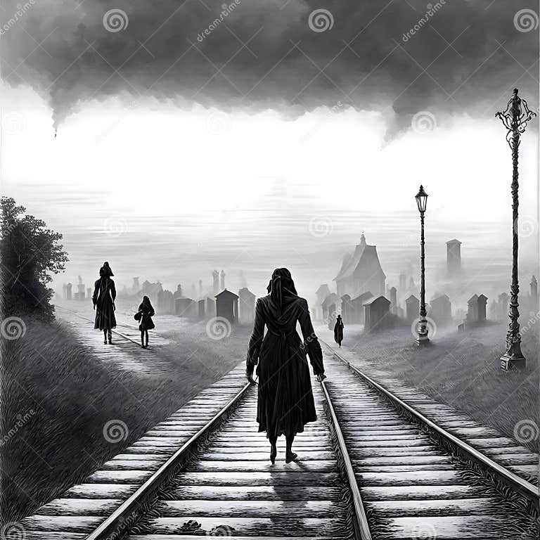 Image of Activity or Environment Scene at Haunted Train Tracks by the ...