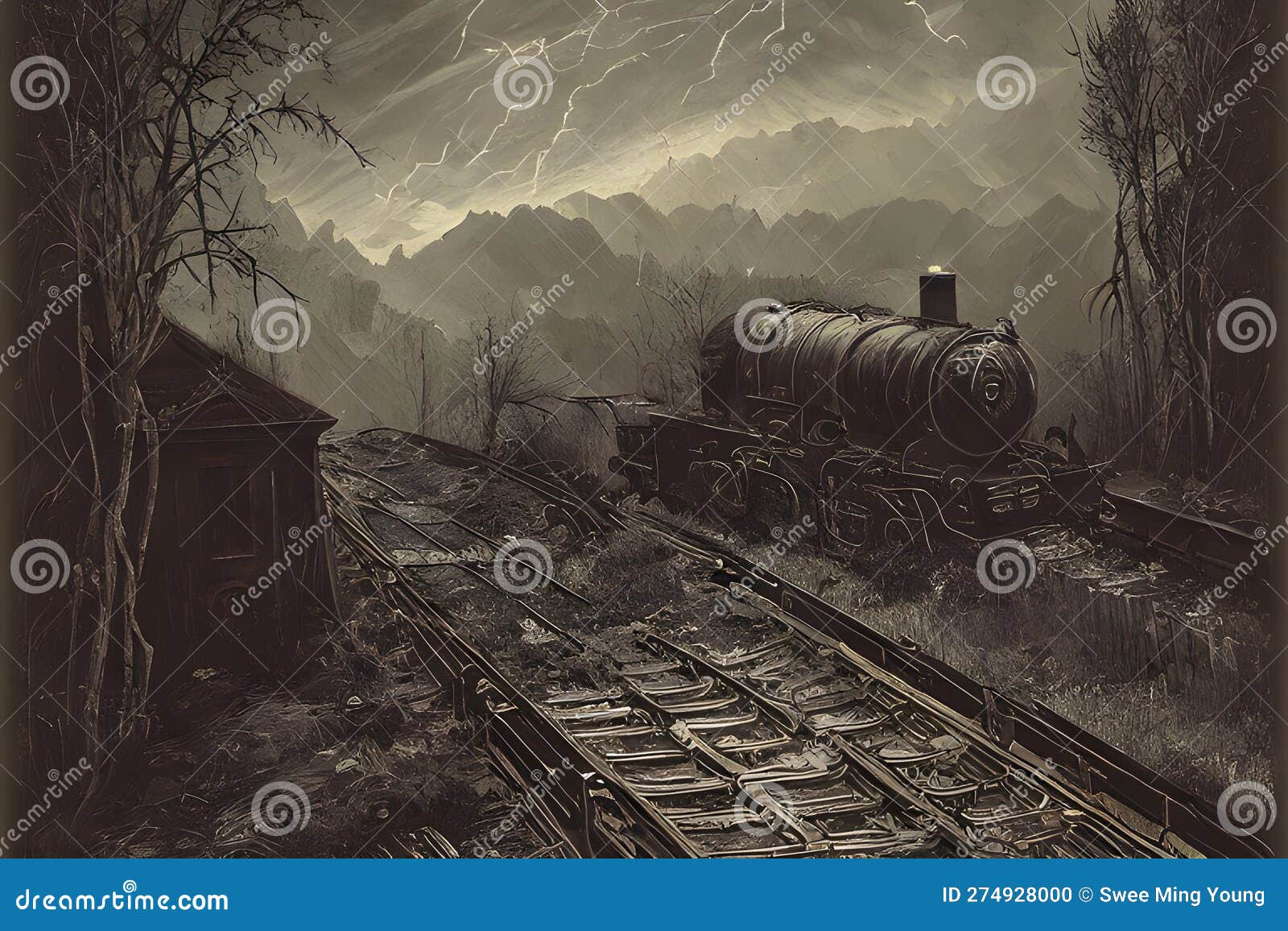 Image of Activity or Environment Scene at Haunted Train Tracks by the ...