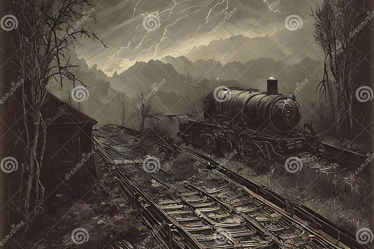 Image of Activity or Environment Scene at Haunted Train Tracks by the ...