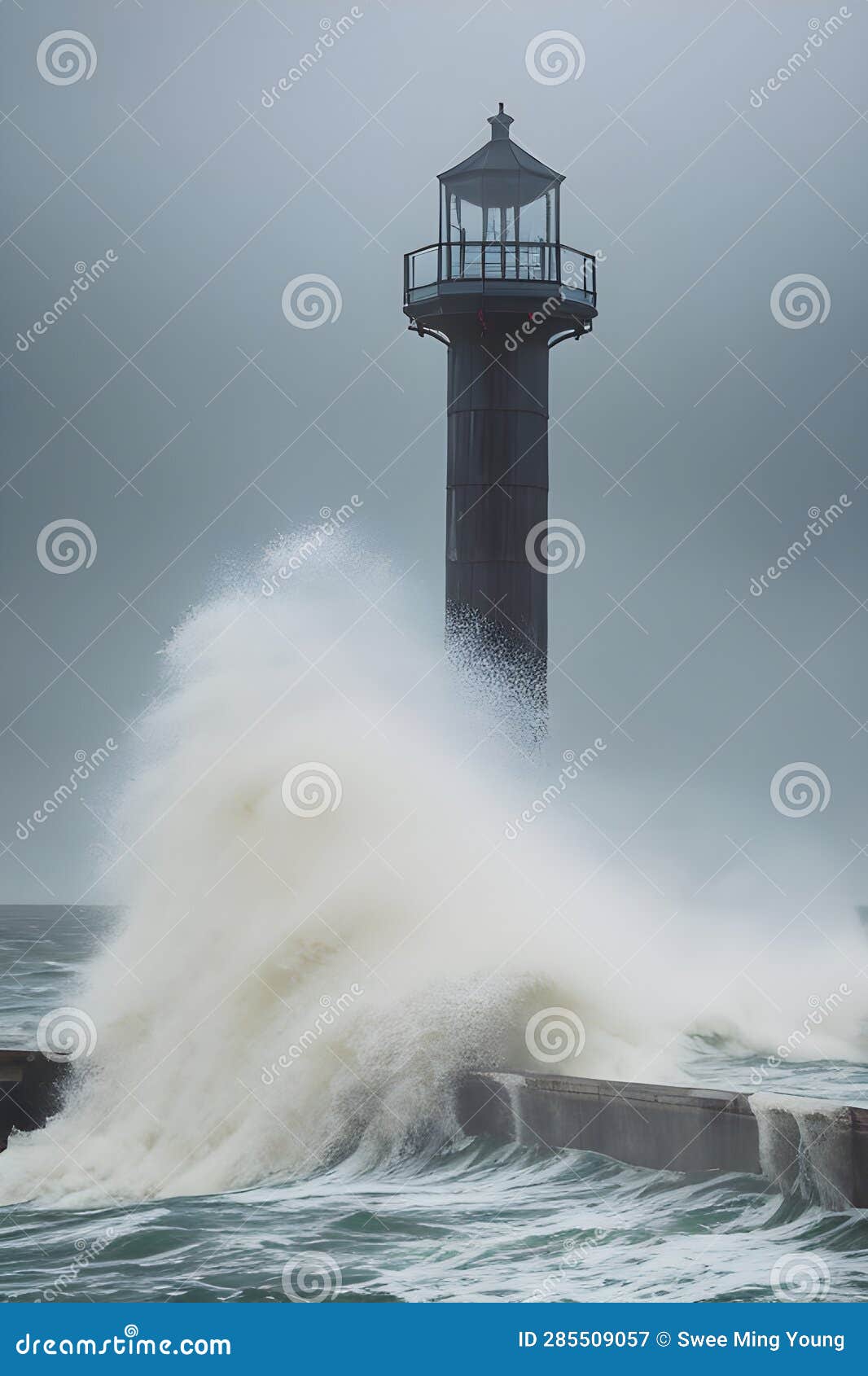 Image of the Big Wave of Water Rushing through Anything Its Passes ...