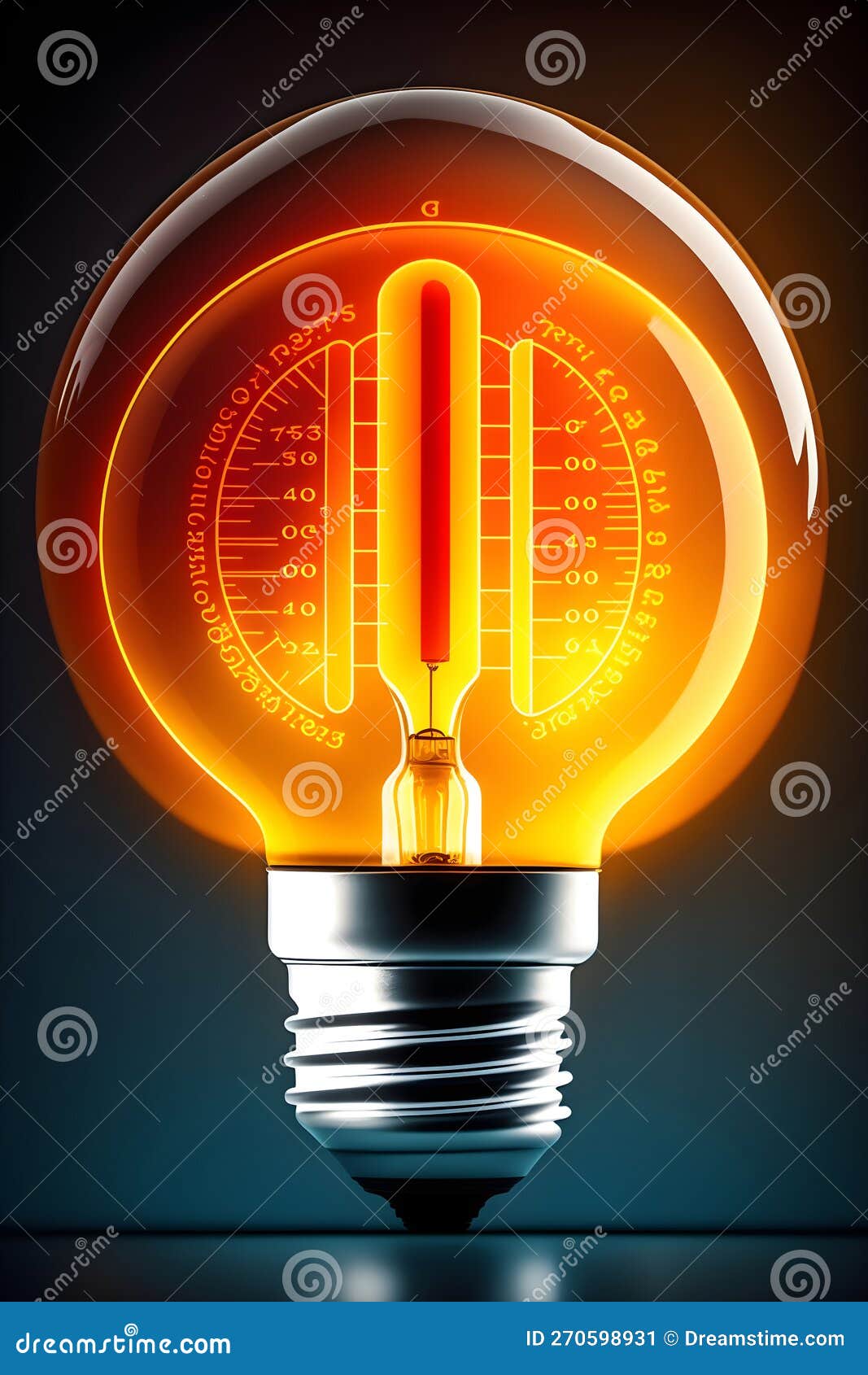 Image of the Brilliant Light Bulb Radiates Symbolized the Human Ideas ...
