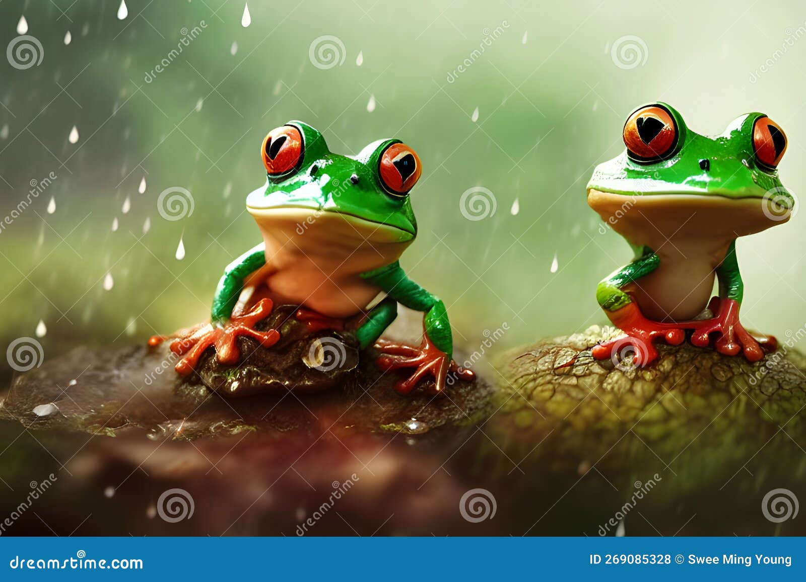 Image of the Cartoon Character Anthropomorphic Frog Stock Illustration ...