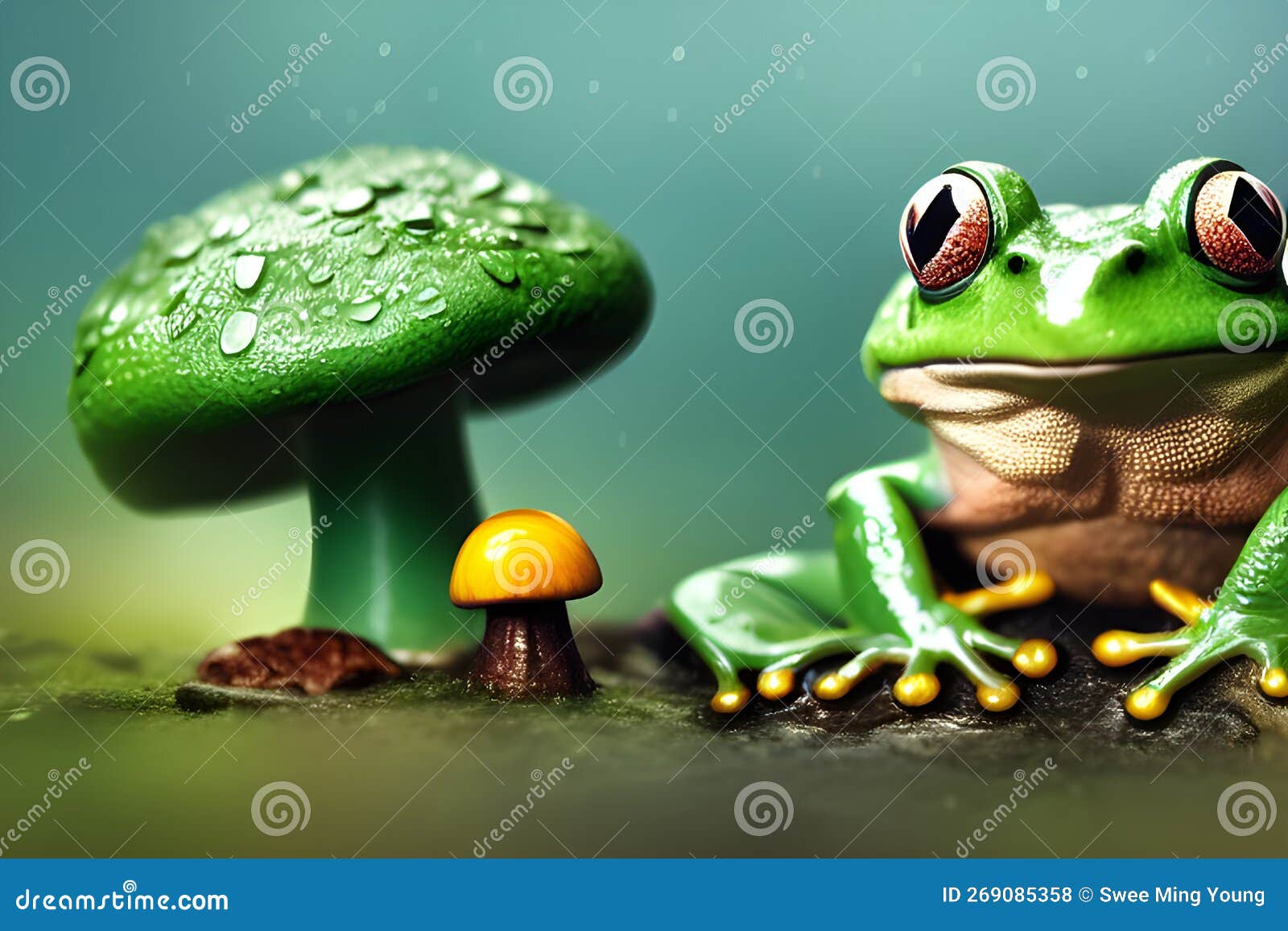 Image of the Cartoon Character Anthropomorphic Frog Stock Illustration ...