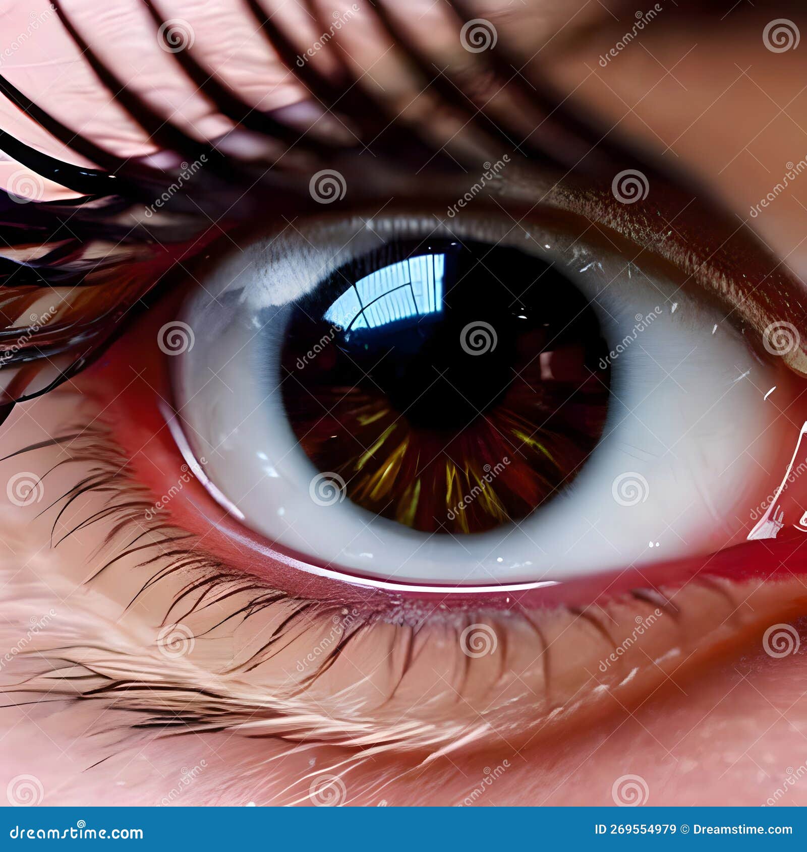The Closeup Eyeballs of Human and Some Living Animals. Stock ...