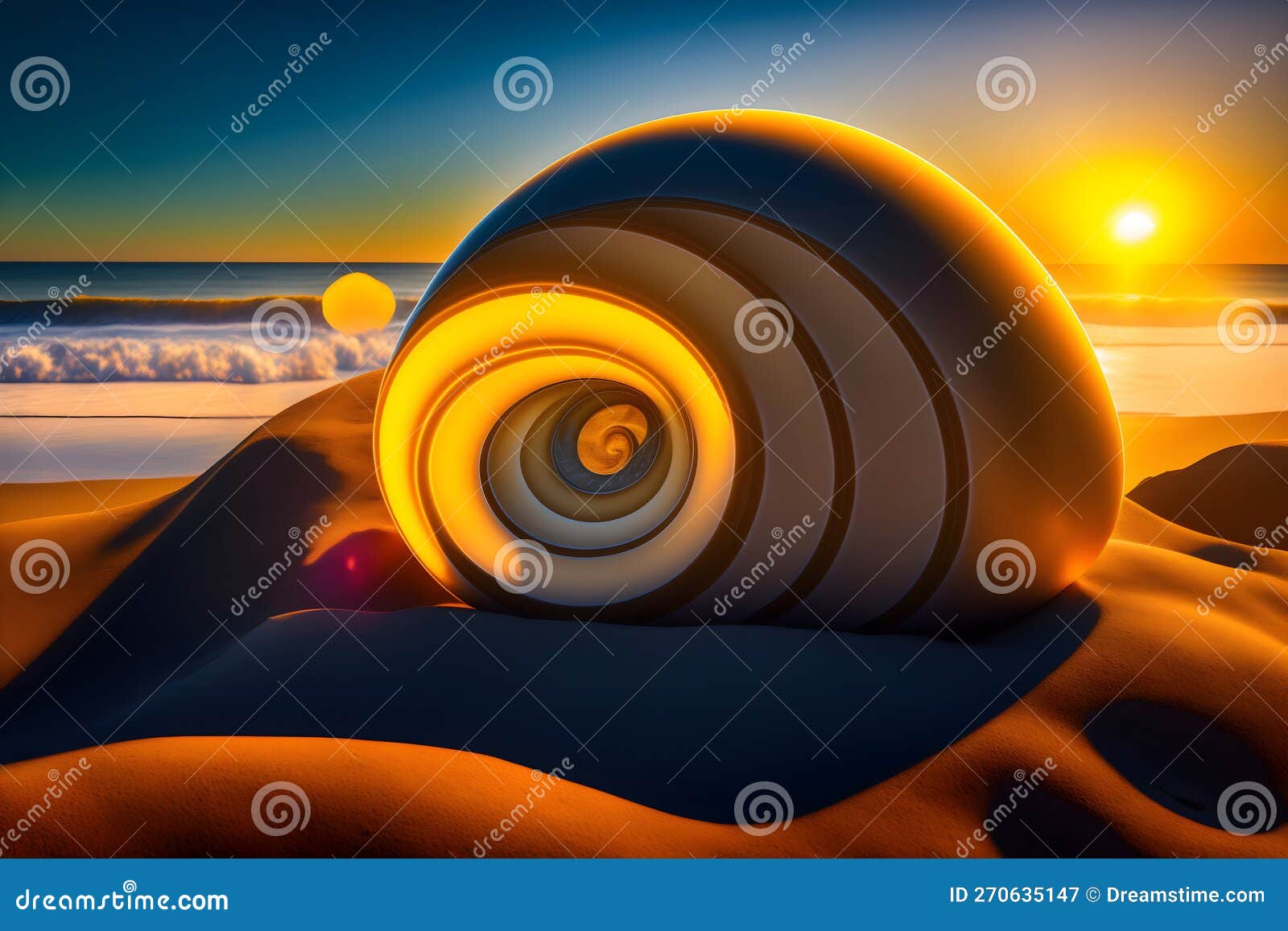 Nautilus Golden Ratio Geometric Spiral Set Vector Stock Image ...
