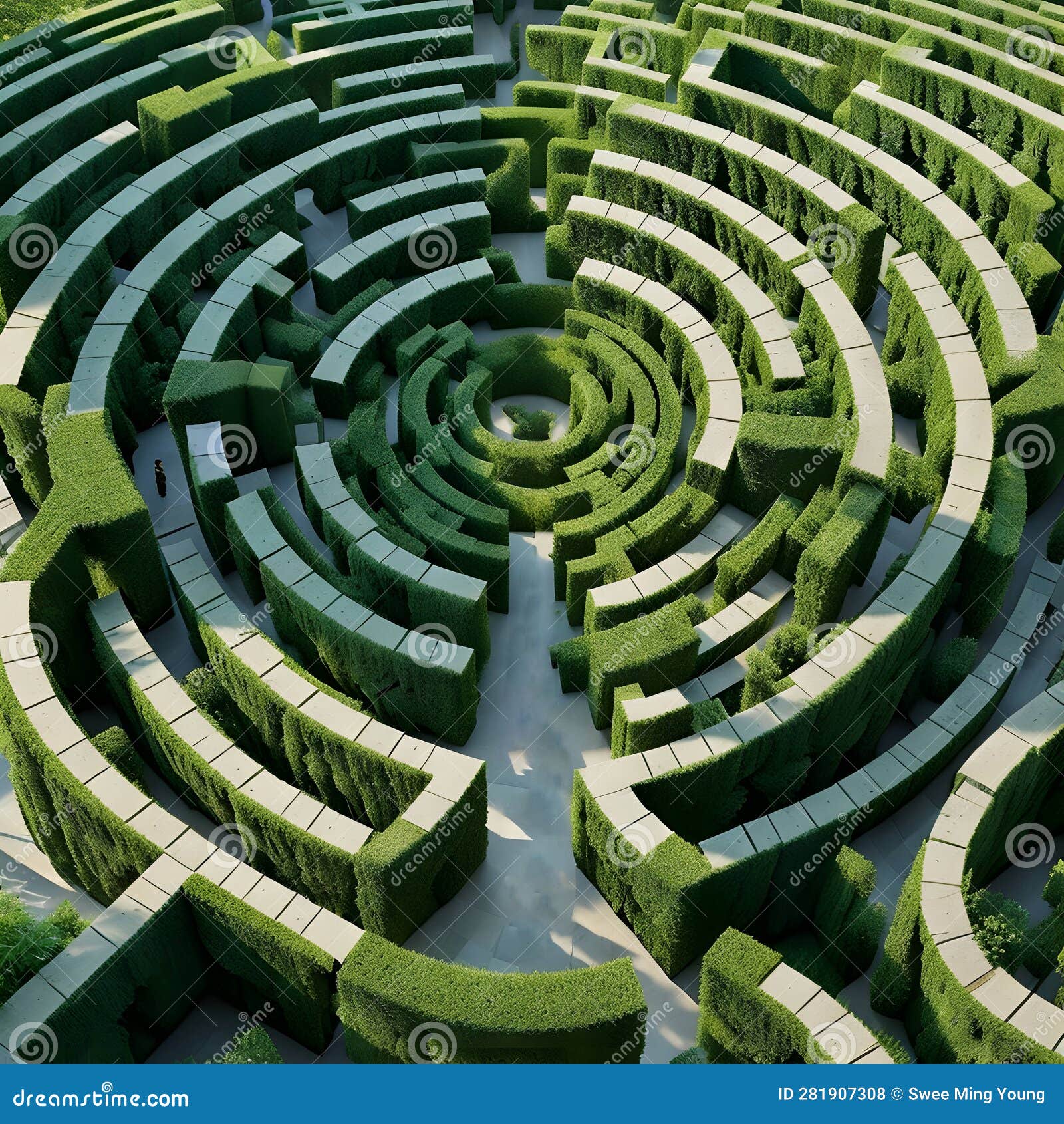 Dwarfed By A Towering 3D Hedge Maze Environment Which Inspired By The ...