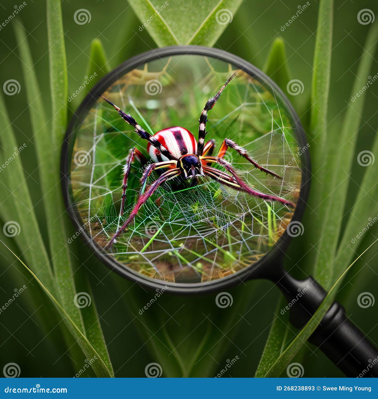 Spider Grass Flower Nursery Stock Photo | CartoonDealer.com #76649904