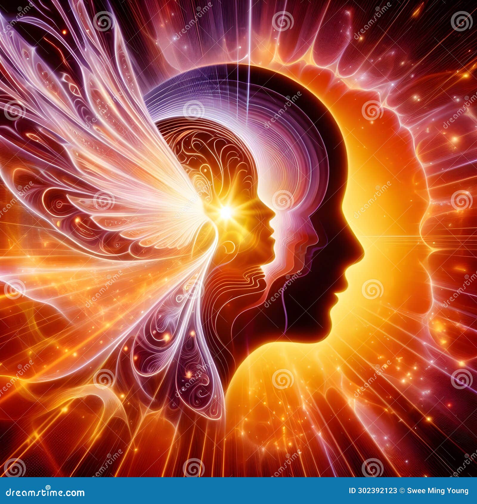 An Image of a Person S Inner Spiritual Revealed through a Camera that ...