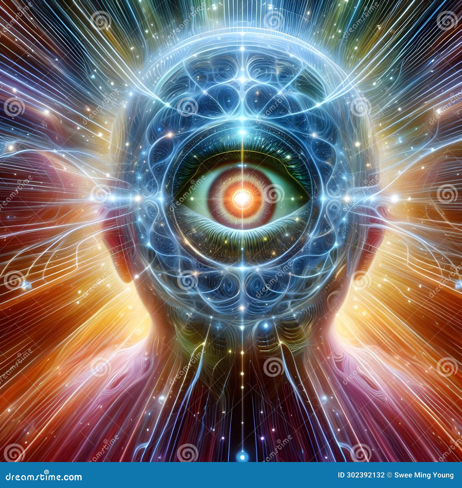 An Image of a Person S Inner Spiritual Revealed through a Camera that ...