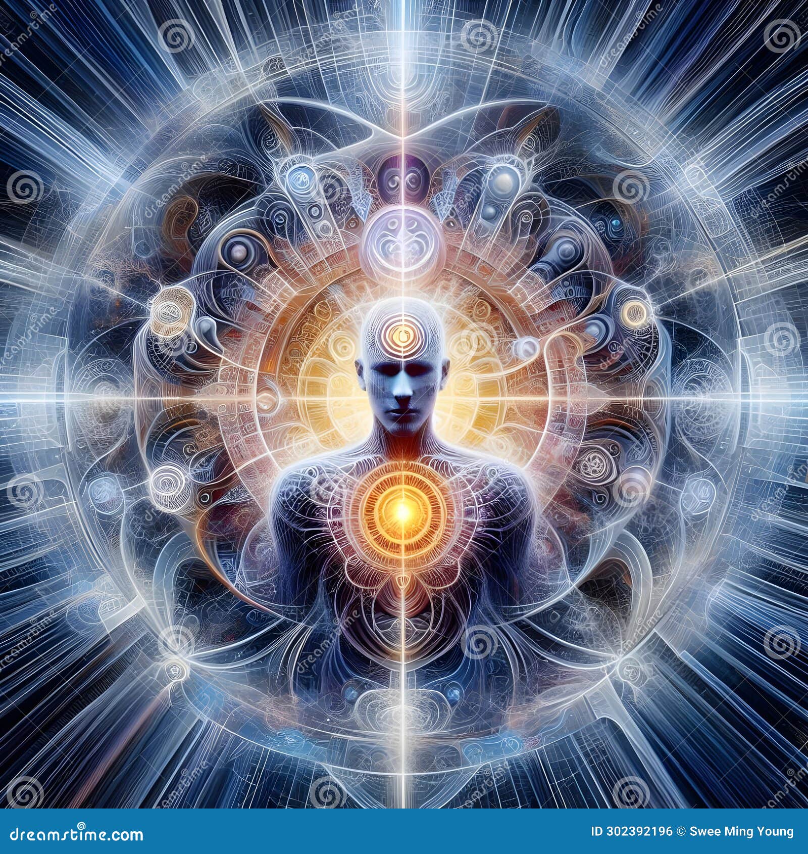 An Image of a Person S Inner Spiritual Revealed through a Camera that ...