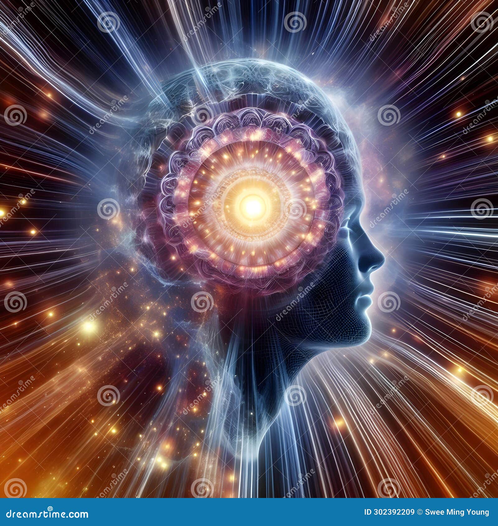 An Image of a Person S Inner Spiritual Revealed through a Camera that ...