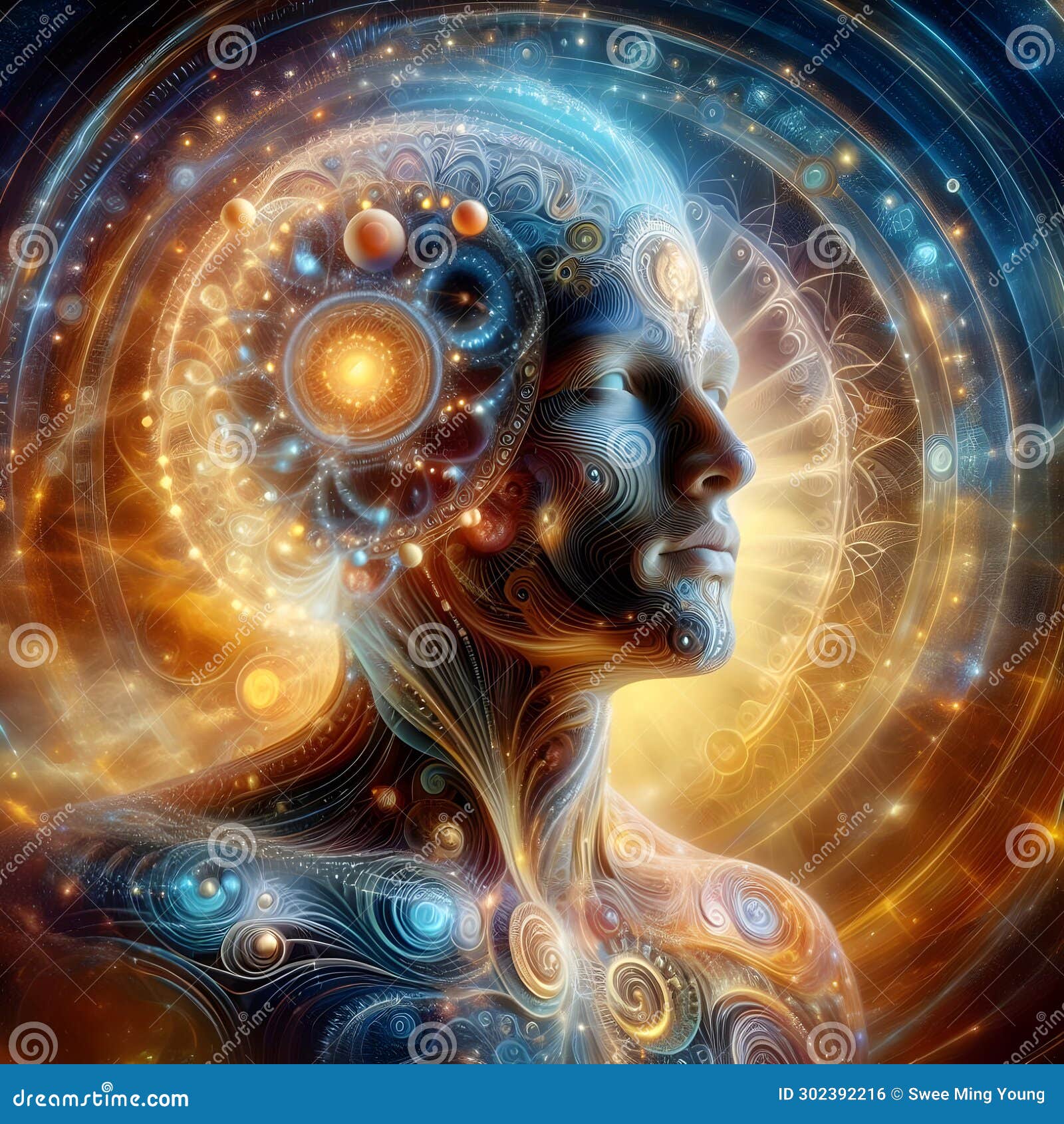 An Image of a Person S Inner Spiritual Revealed through a Camera that ...