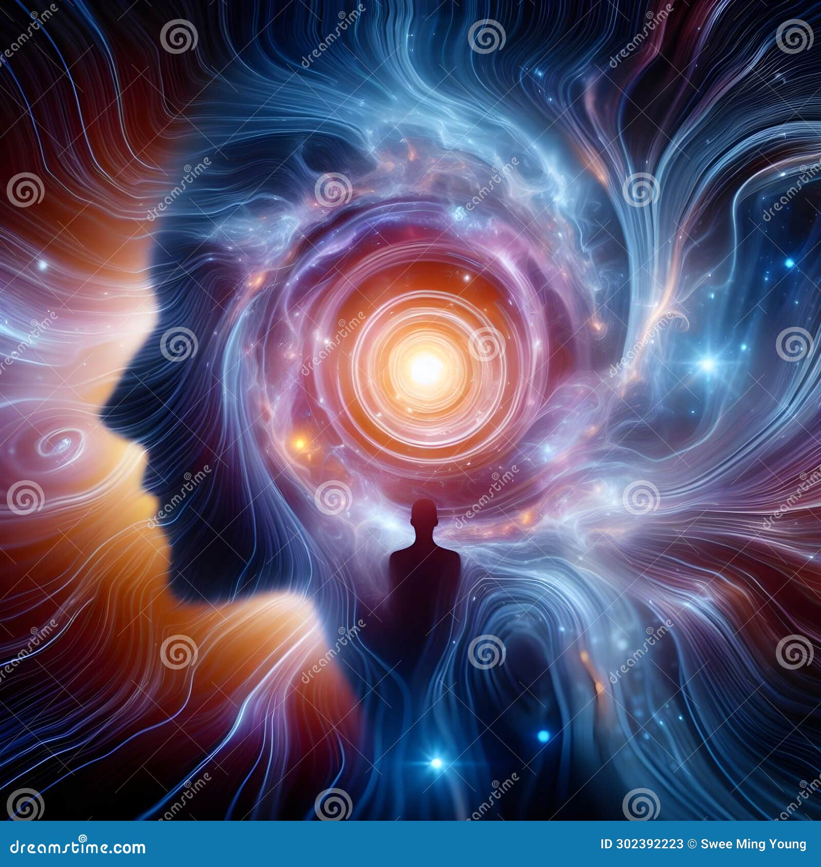 An Image of a Person S Inner Spiritual Revealed through a Camera that ...