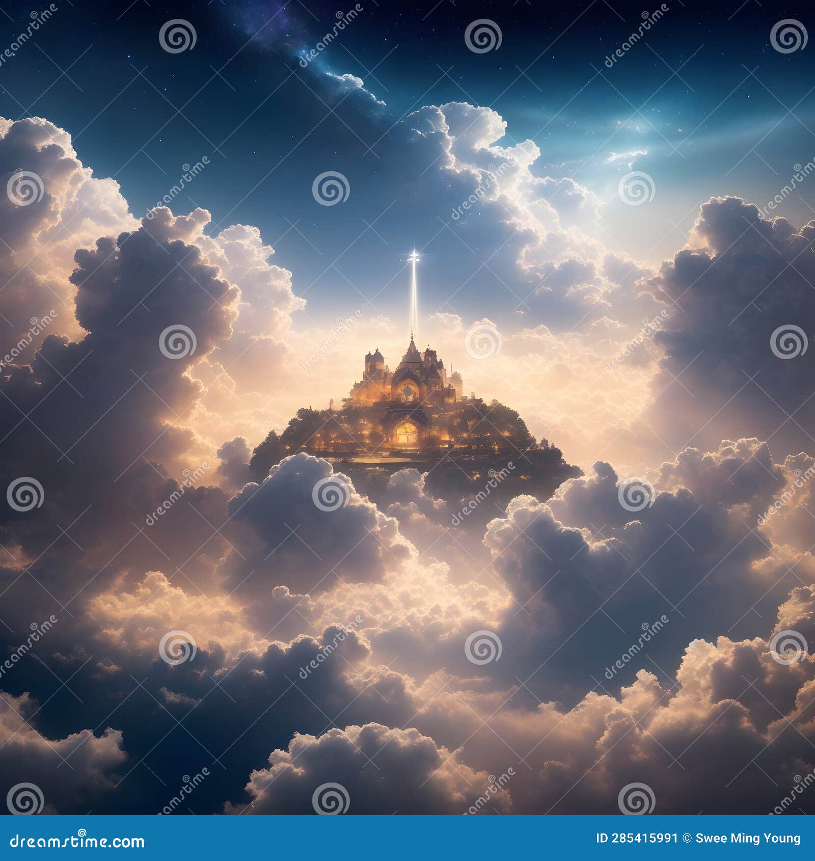 Imaginary Surrealistic Image of the Divine Heaven Where All Men Will ...