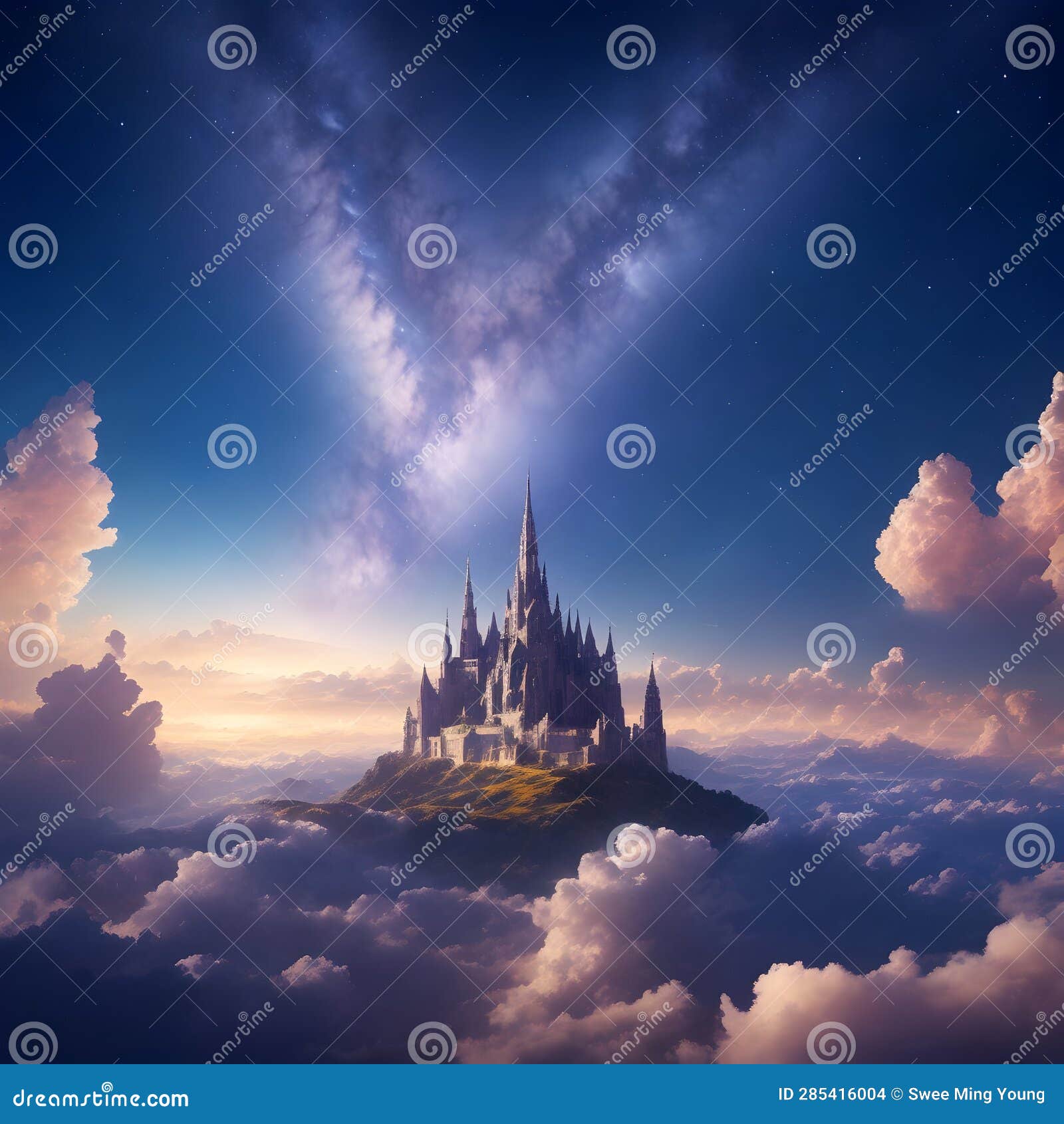 Imaginary Surrealistic Image of the Divine Heaven Where All Men Will ...